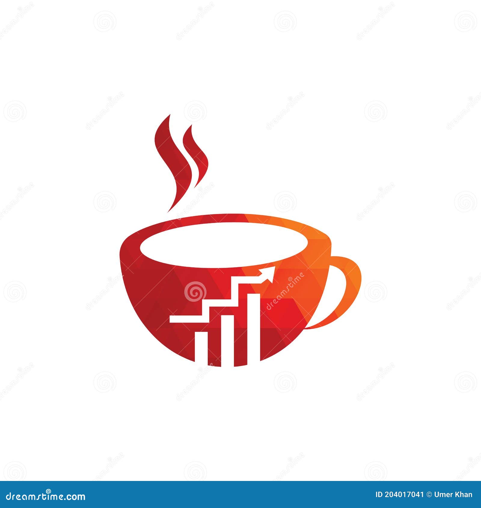 Coffee Finance Logo. Coffee Logo Icon. Stock Vector - Illustration of ...