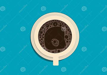 Coffee Flat Design stock illustration. Illustration of copy - 145537324