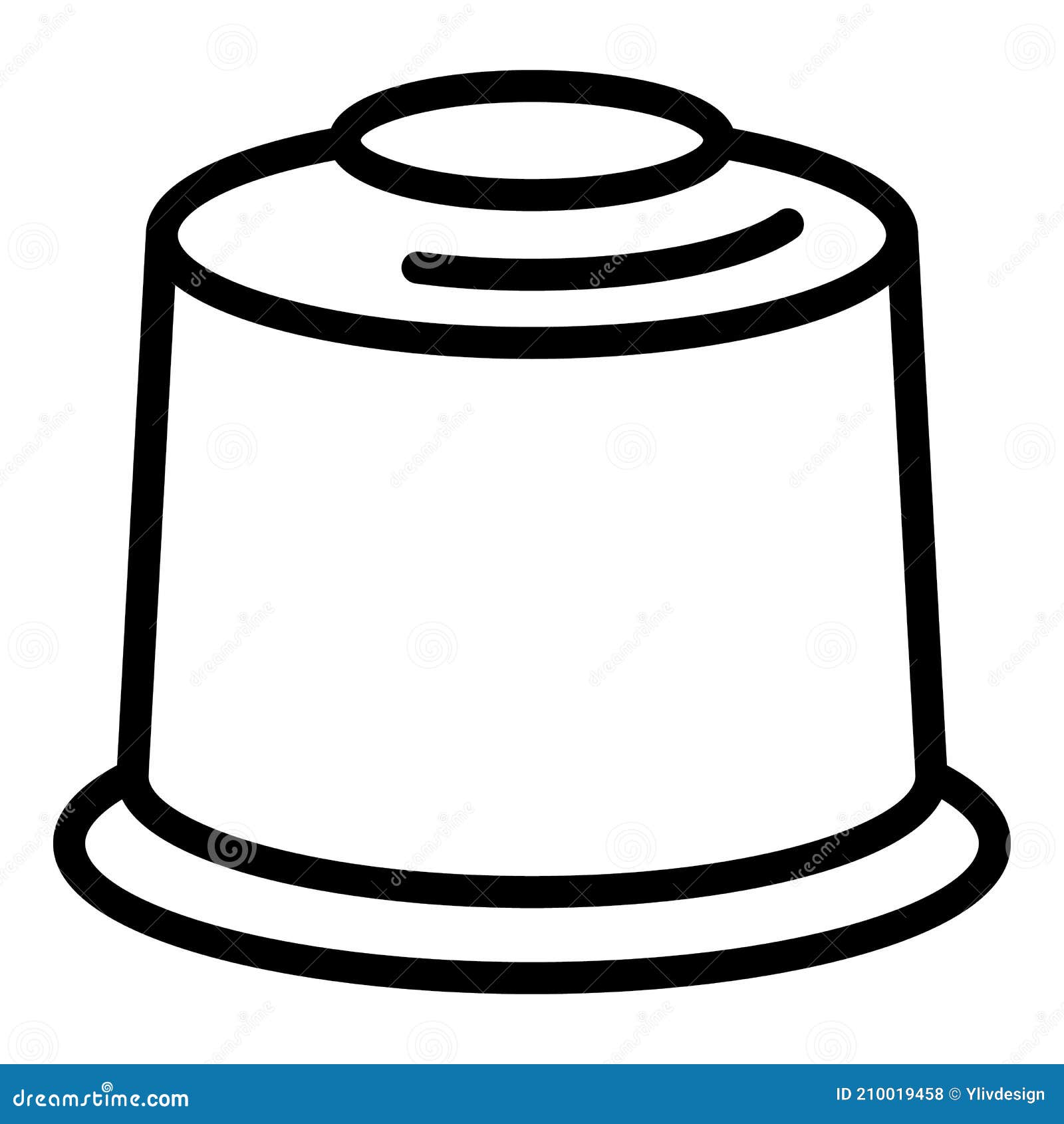 Coffee Flavor Pod Icon, Outline Style Stock Vector - Illustration of ...