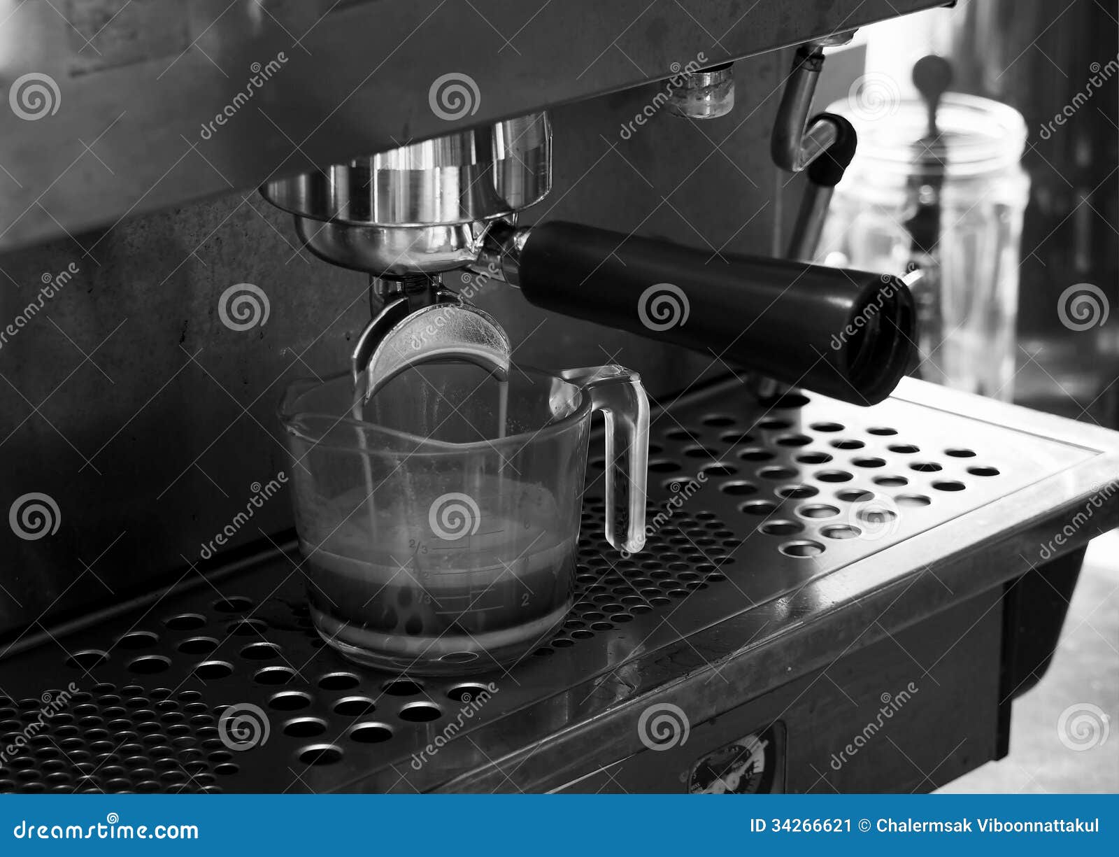 Coffee Flow from Espresso Machine Stock Image - Image of cappuccino ...