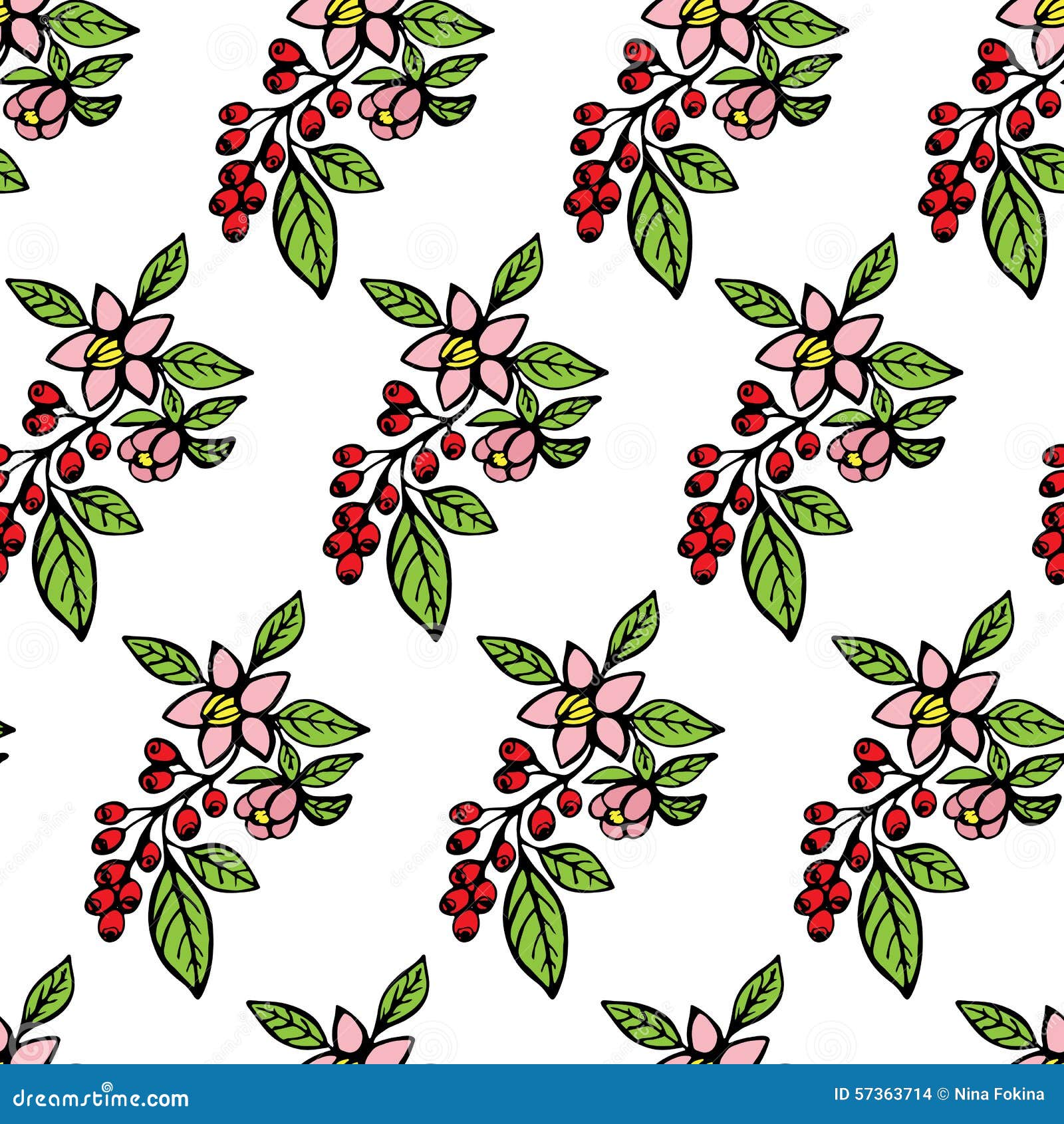 Coffee flowers stock vector. Illustration of branch, black - 57363714