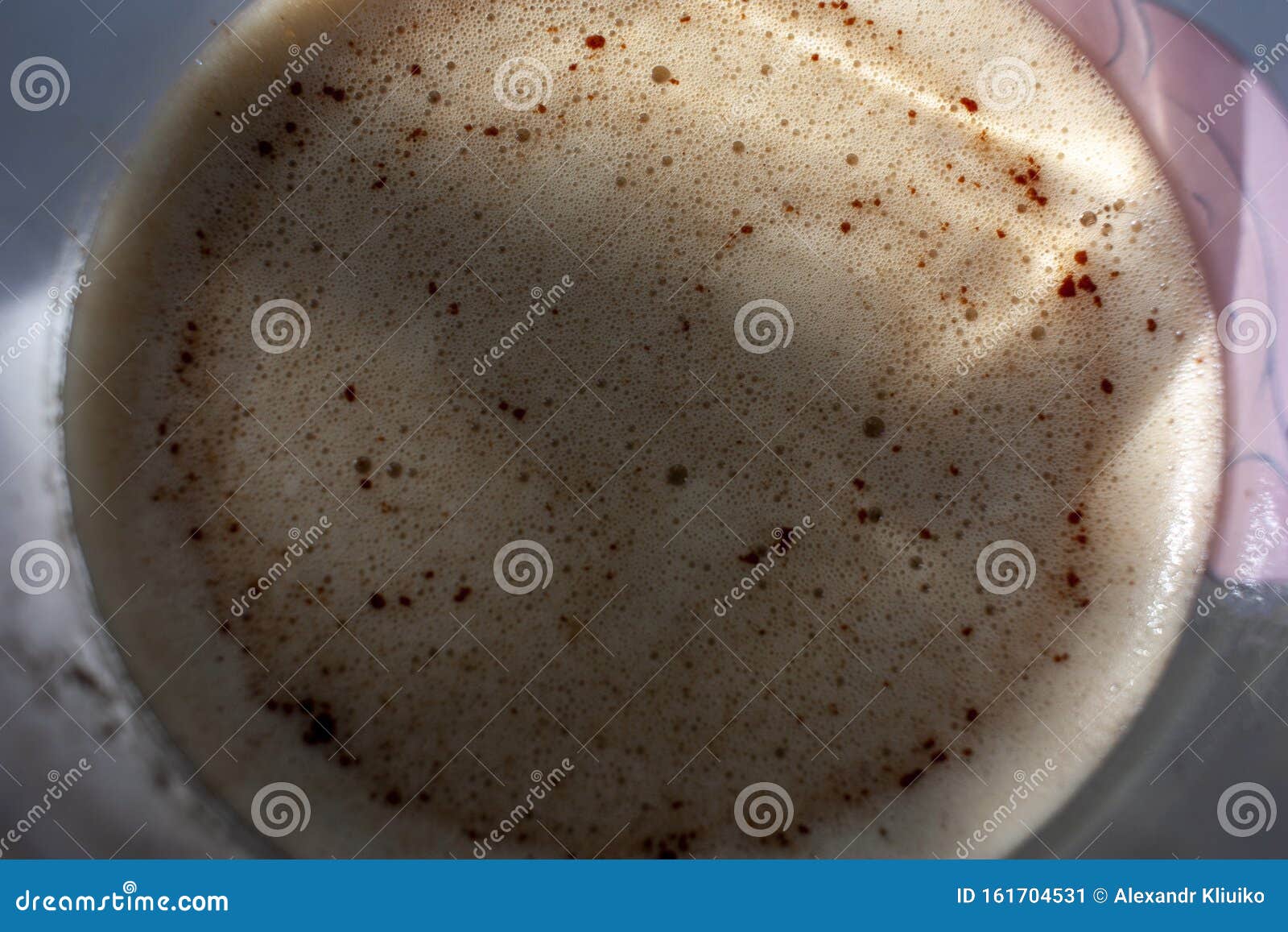 Coffee Foam. Background, Texture Close Up Coffee Top View Stock Image ...