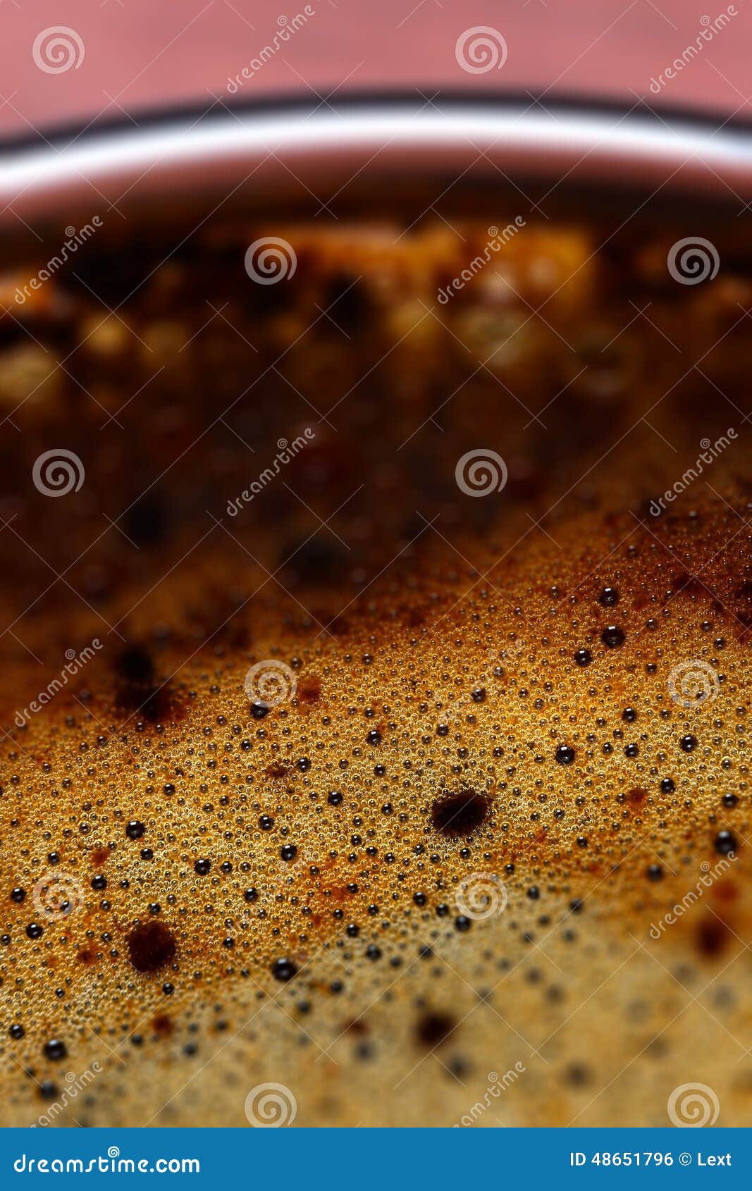Coffee Foam in Cup, Photographed Macro Stock Photo - Image of coffee ...