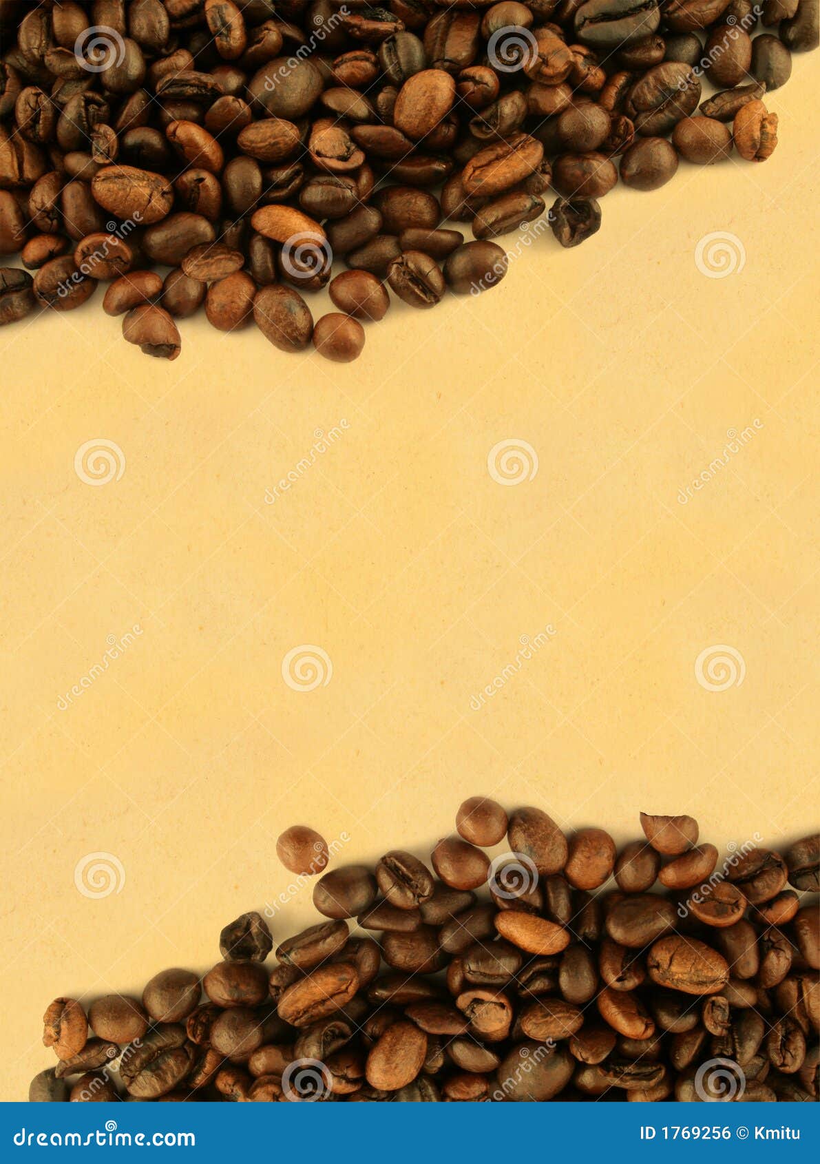 Coffee Frame Against Yellowed Paper Stock Photo - Image of coffee ...