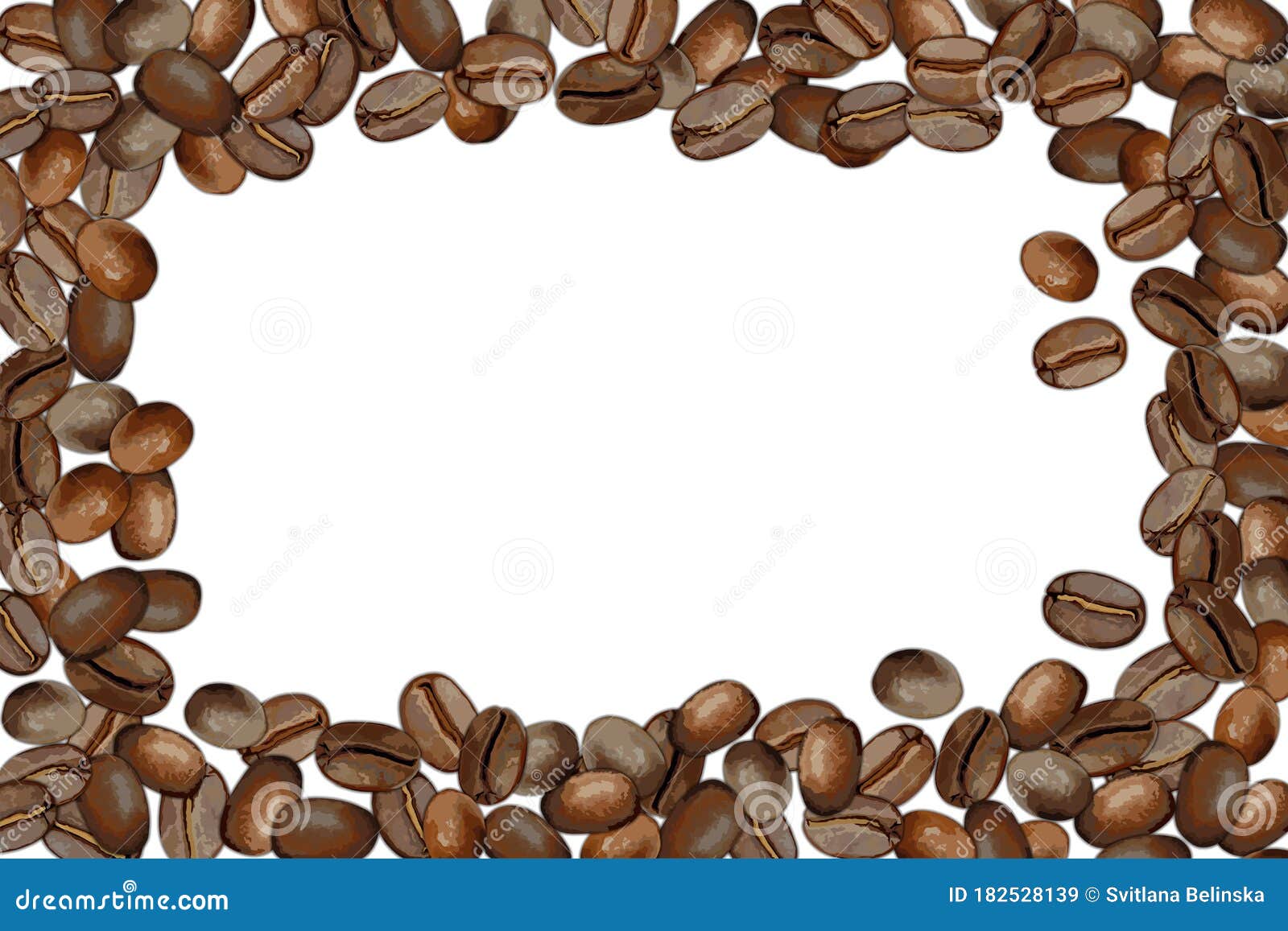 Coffee Frame Template With Coffee Shop Lettering Script Logo, Border ...