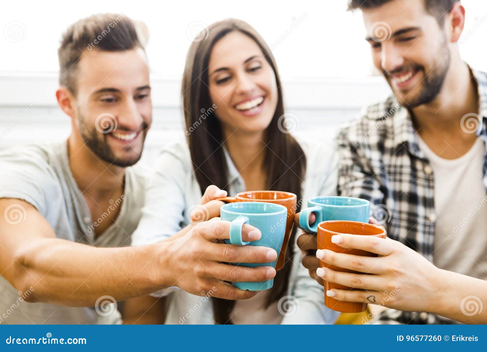 Coffee with friends stock photo. Image of unity, together - 96577260