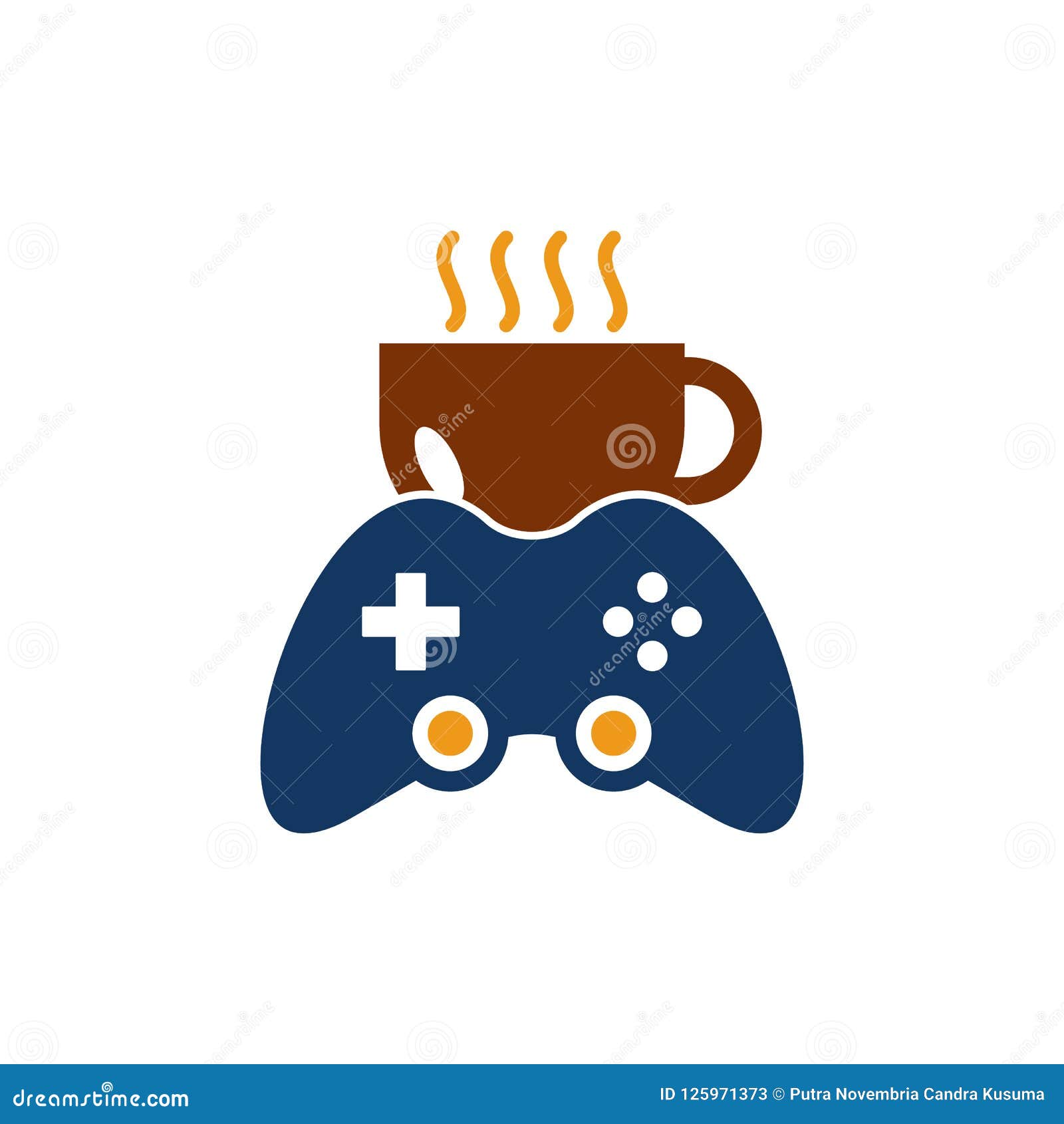 Coffee Game Logo Icon Design Stock Vector - Illustration of concept ...