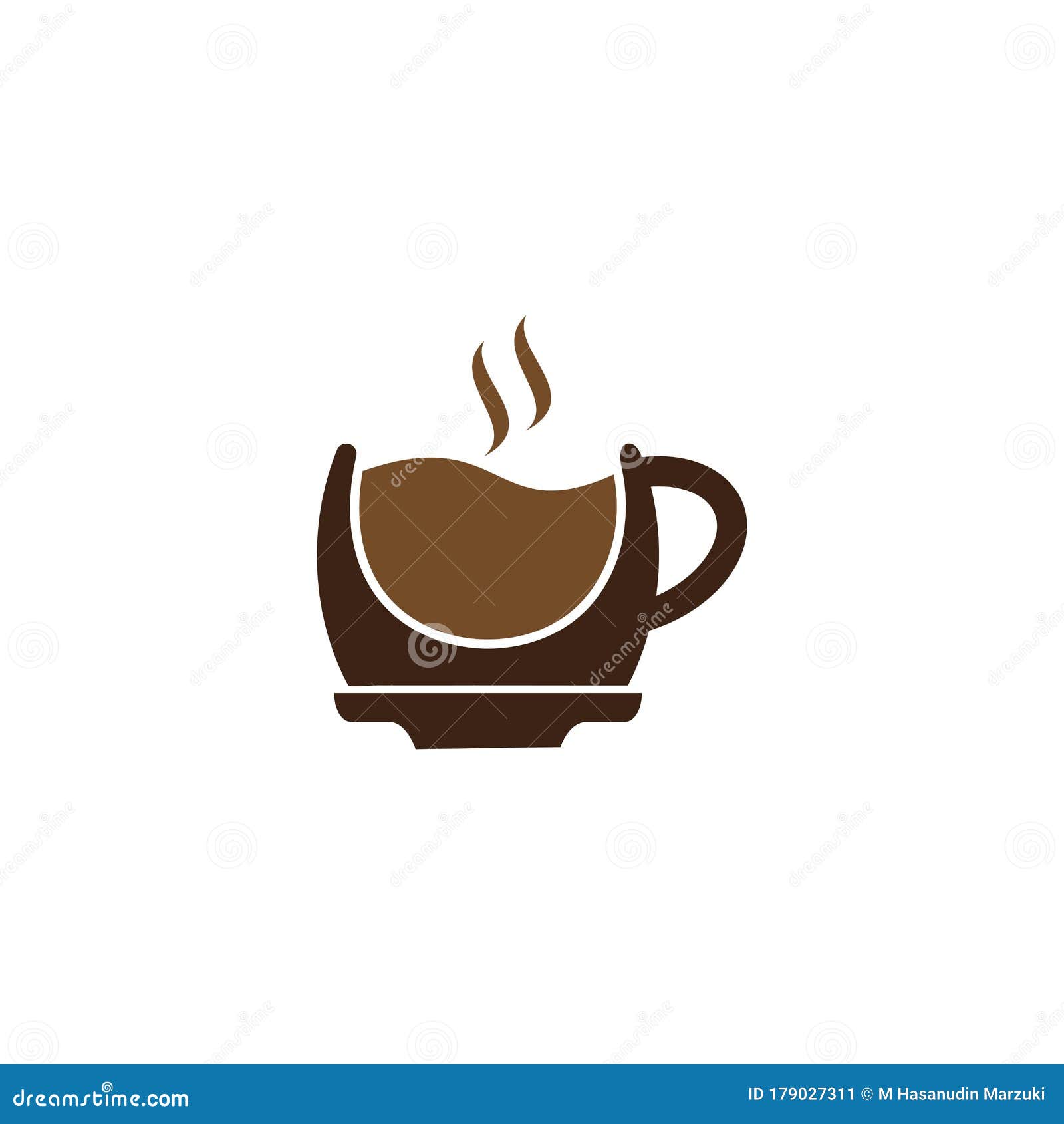 Coffee glass logo stock vector. Illustration of glass - 179027311