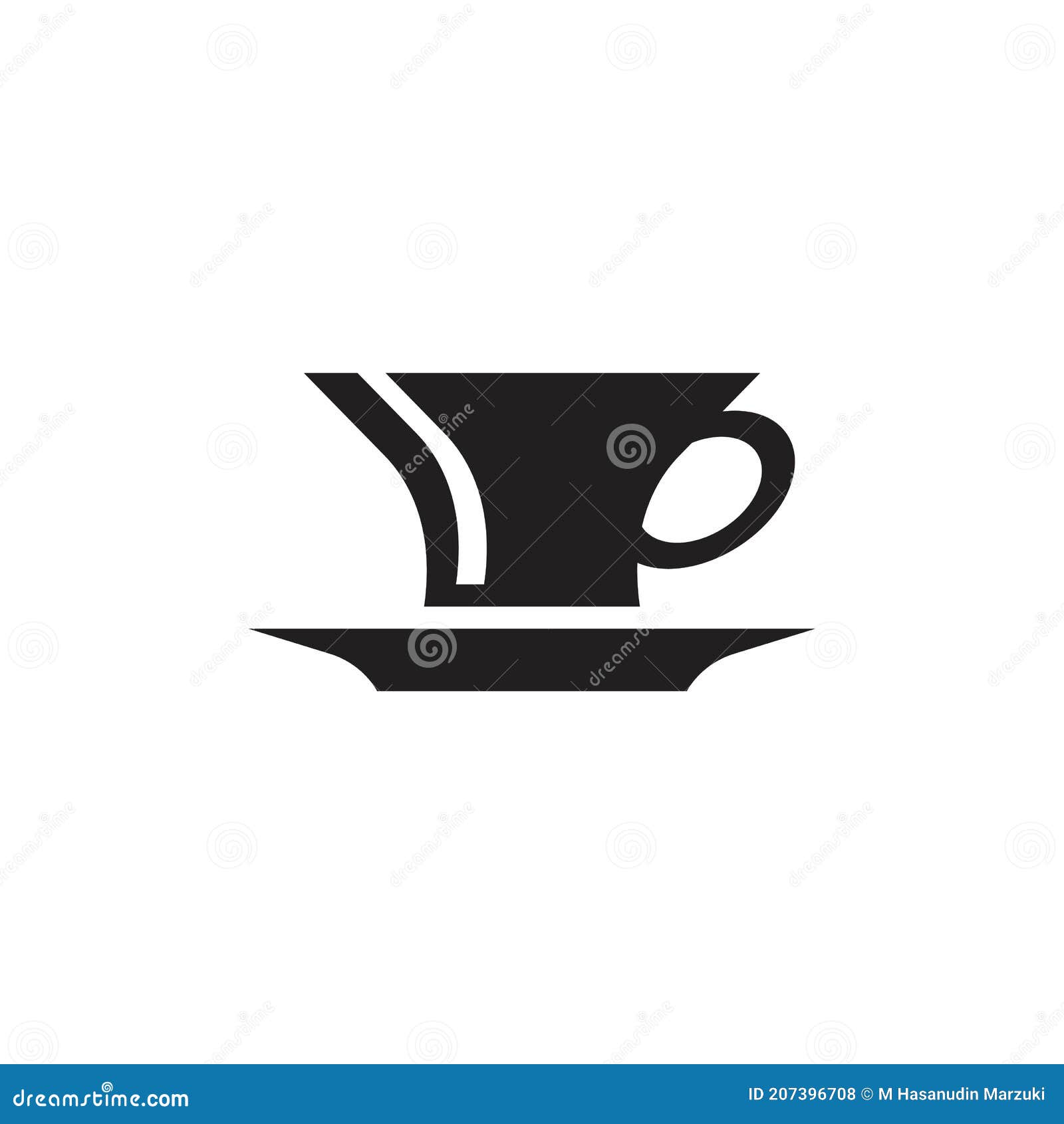 Coffee glass logo stock vector. Illustration of icon - 207396708