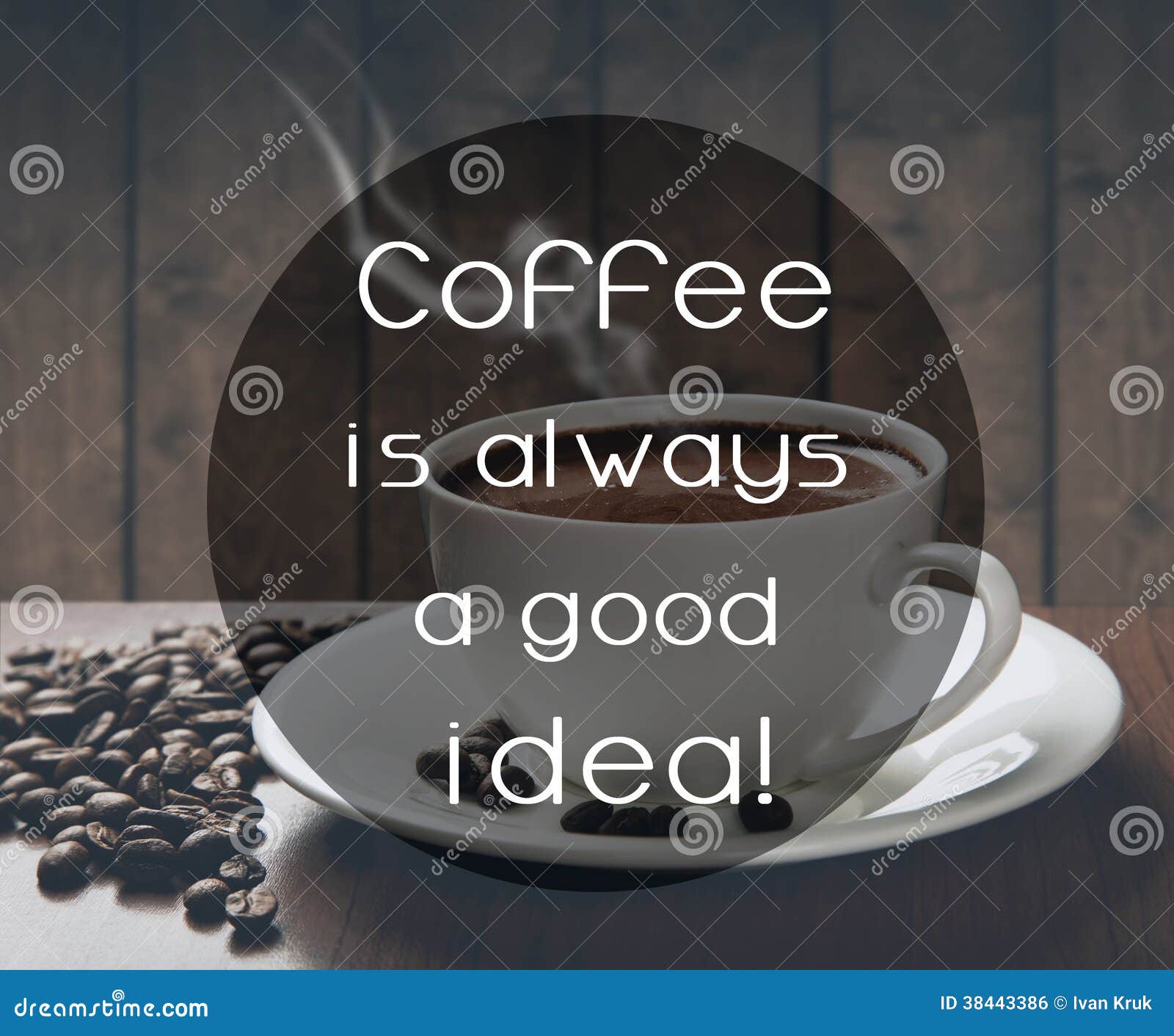 Coffee is a good idea! stock photo. Image of natural - 38443386
