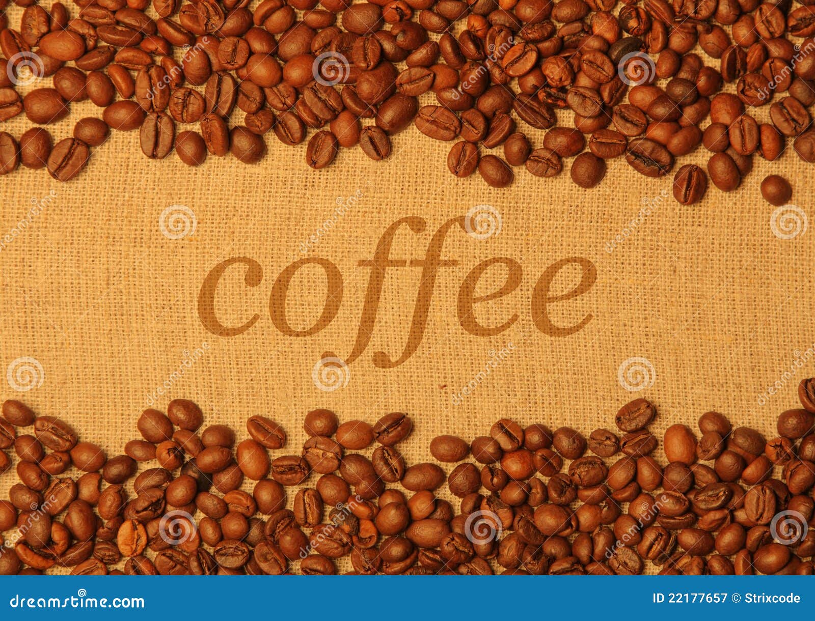 Coffee Grains Background with Copy Space Stock Image - Image of group ...