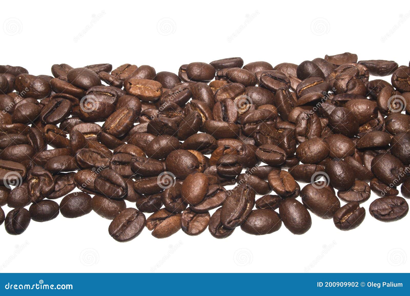 Coffee Grains Isolated on White Background Stock Photo - Image of color ...