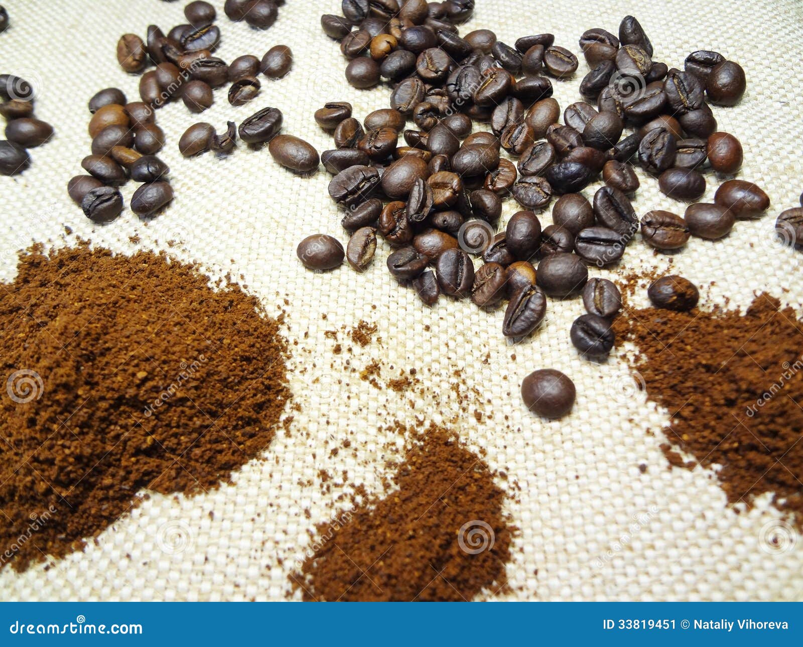Coffee grains stock image. Image of backgrounds, gourmet - 33819451