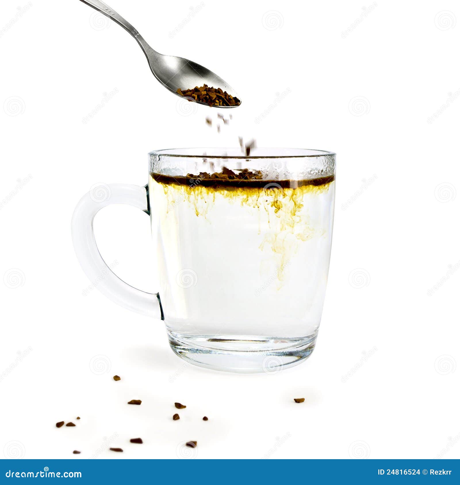 Dissolve Of Coffee Granules Royalty-Free Stock Photography ...