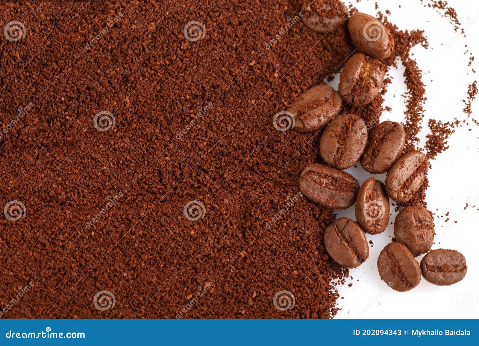 Coffee Grind Texture Background, Close Up. Ground Coffee Brown ...