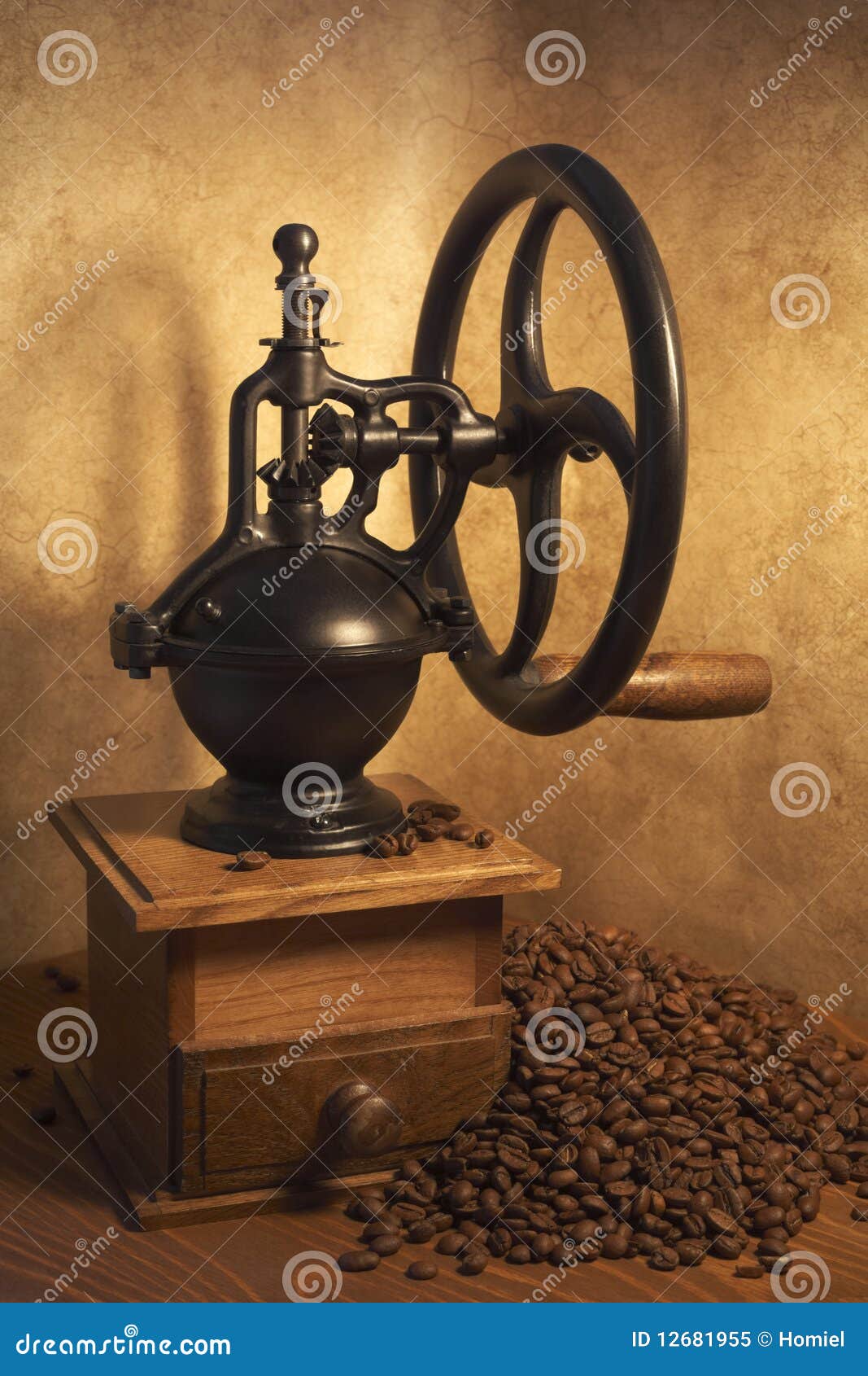 Coffee grinder stock image. Image of roast, harvesting - 12681955