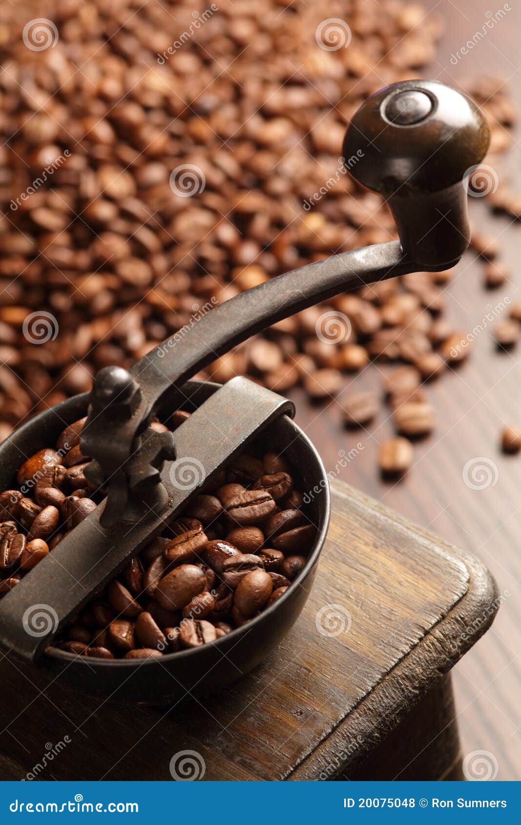 Coffee grinder stock photo. Image of beans, breakfast - 20075048