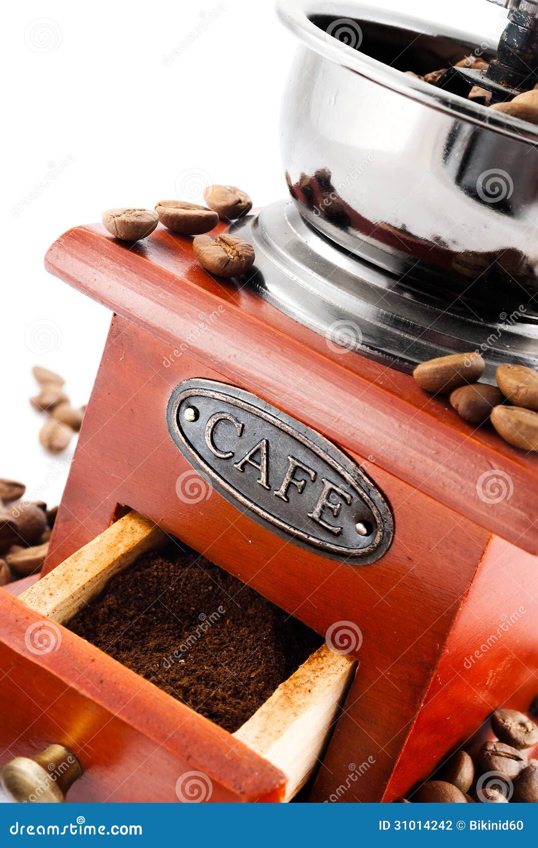 Coffee grinder. stock photo. Image of grain, oldfashioned - 31014242