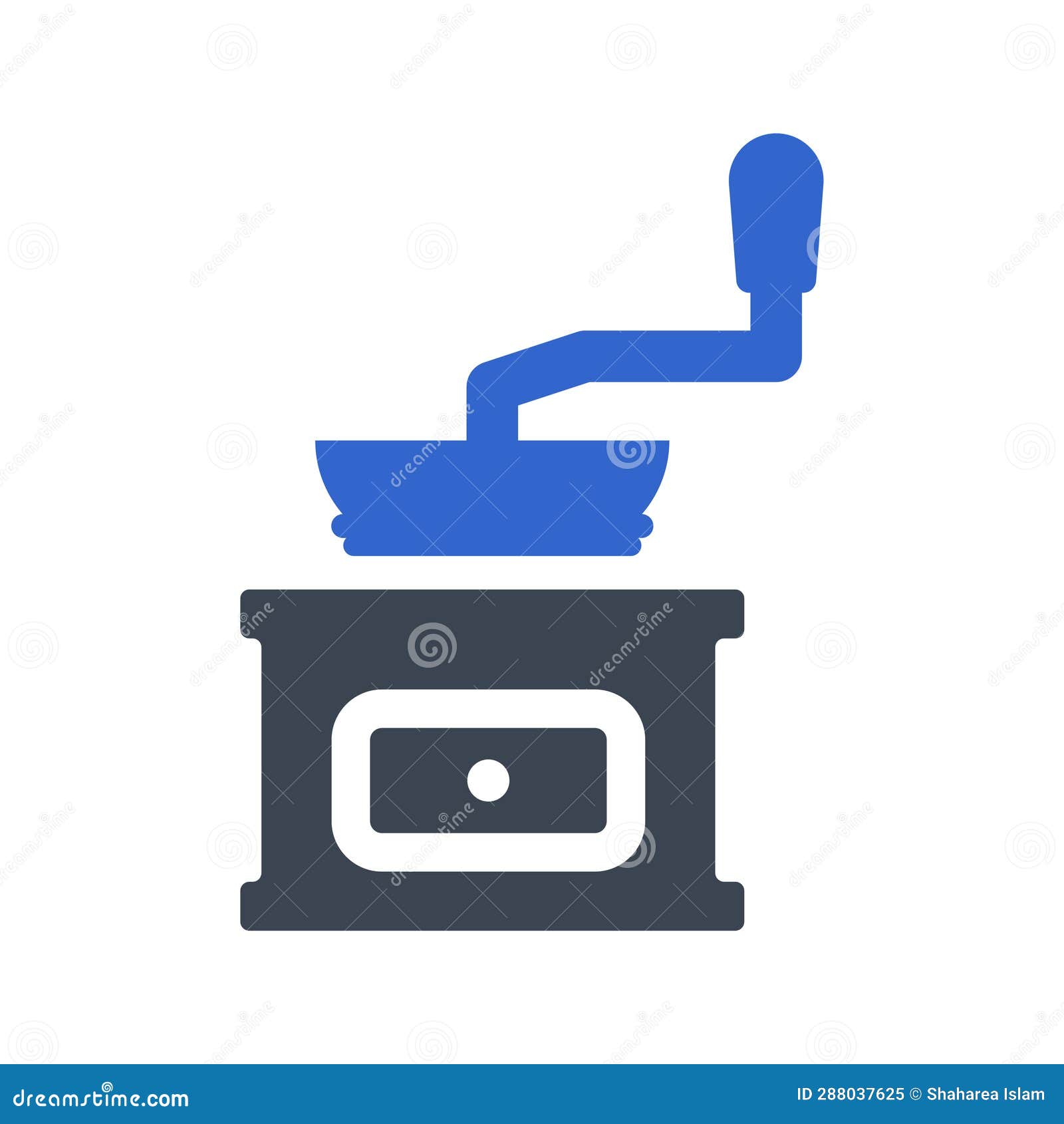 Coffee grinder icon stock vector. Illustration of household - 288037625