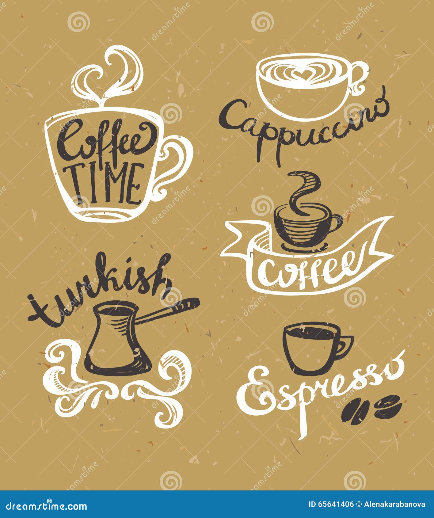 Coffee Cup Labels Template
