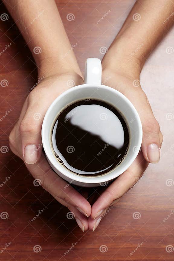 Coffee in Hands stock image. Image of beverage, care - 10343555