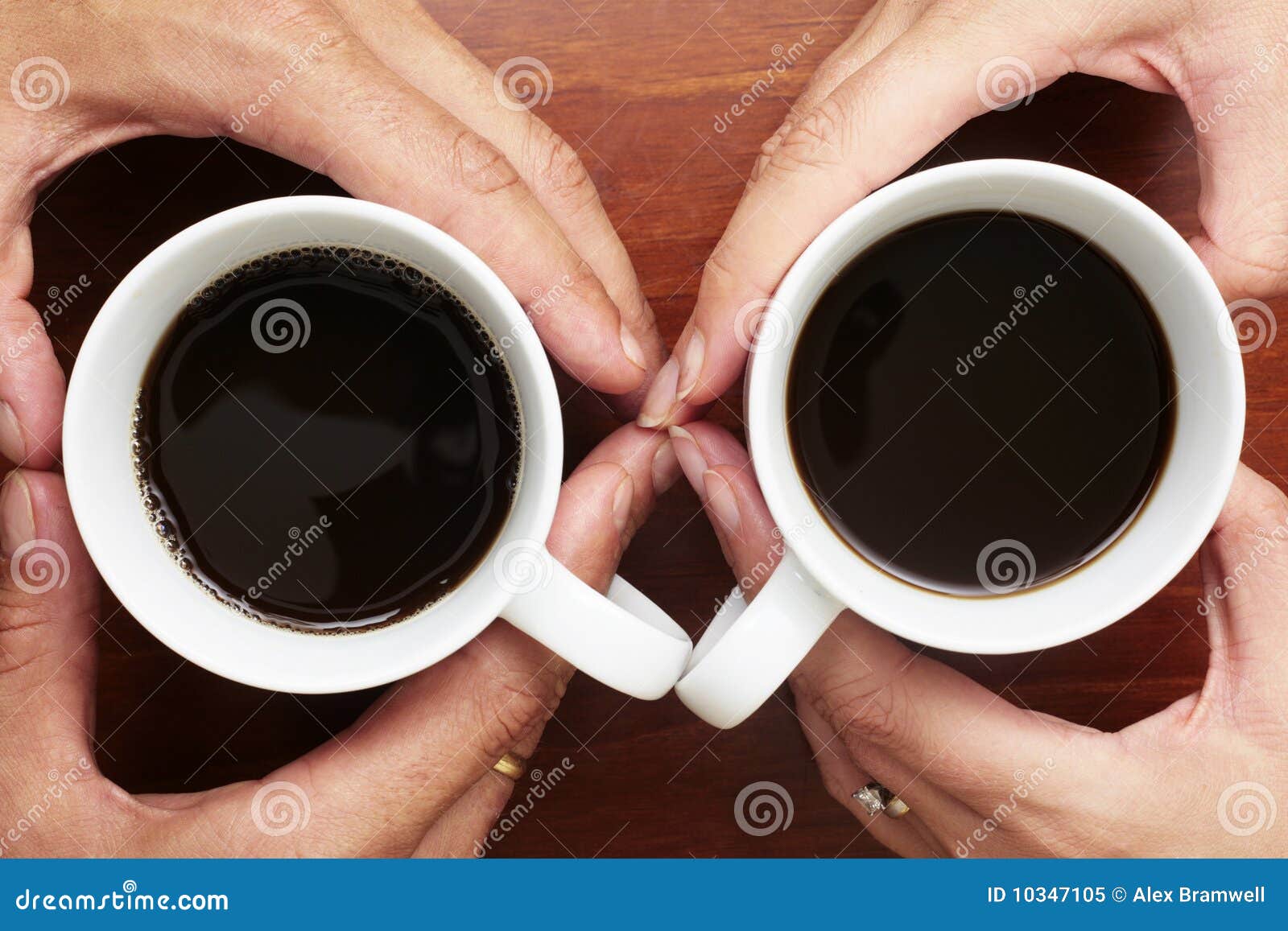 Coffee in Hands stock image. Image of shaped, dark, ying - 10347105