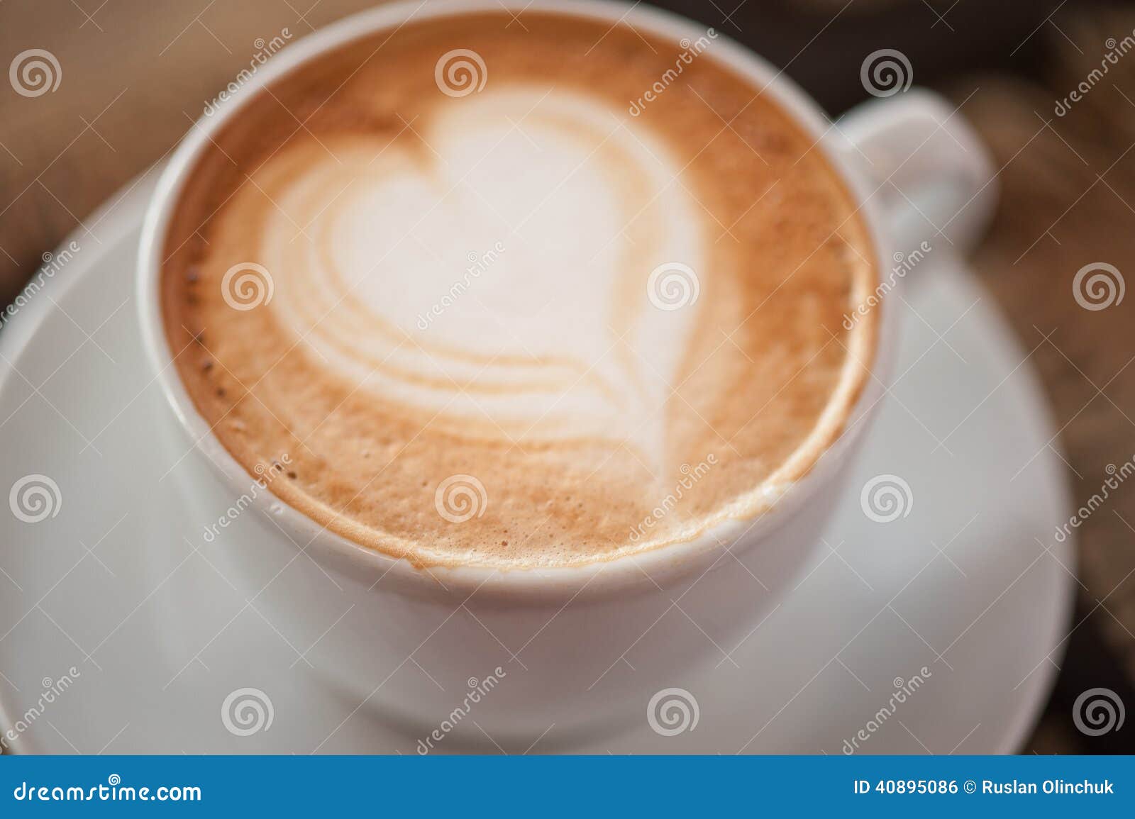 Coffee heart shape stock photo. Image of latte, blend - 40895086