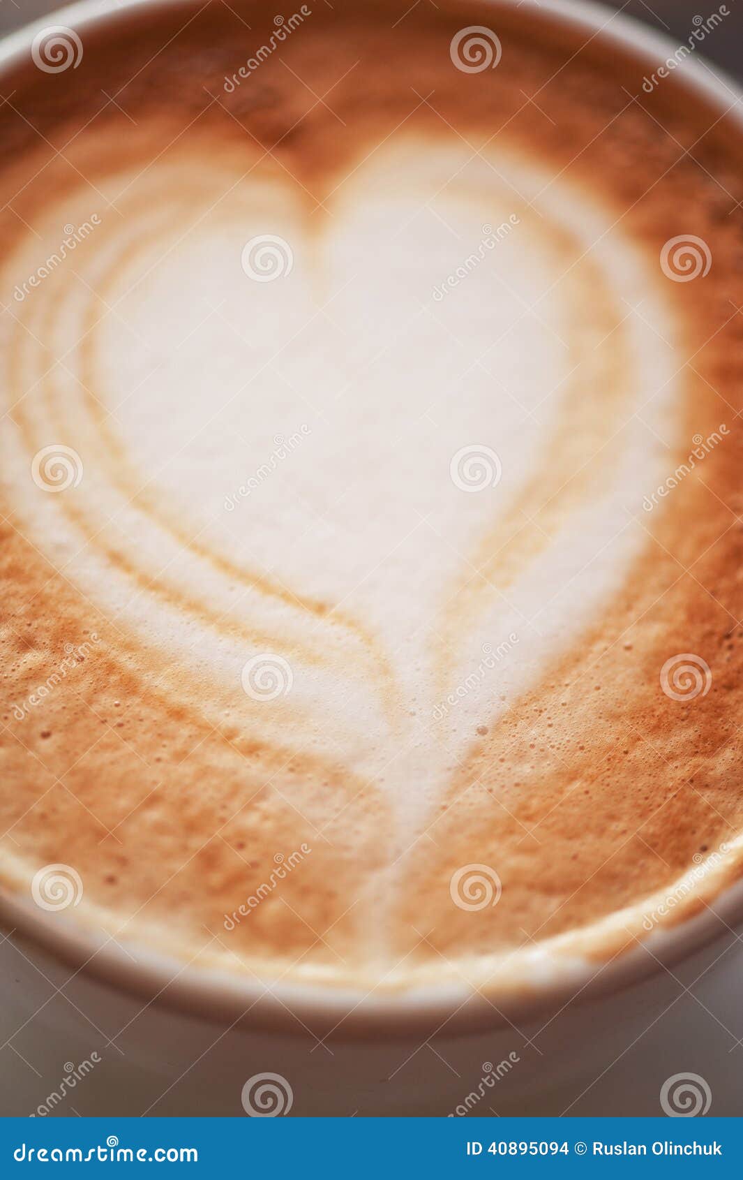 Coffee heart shape stock photo. Image of drink, capuchino - 40895094