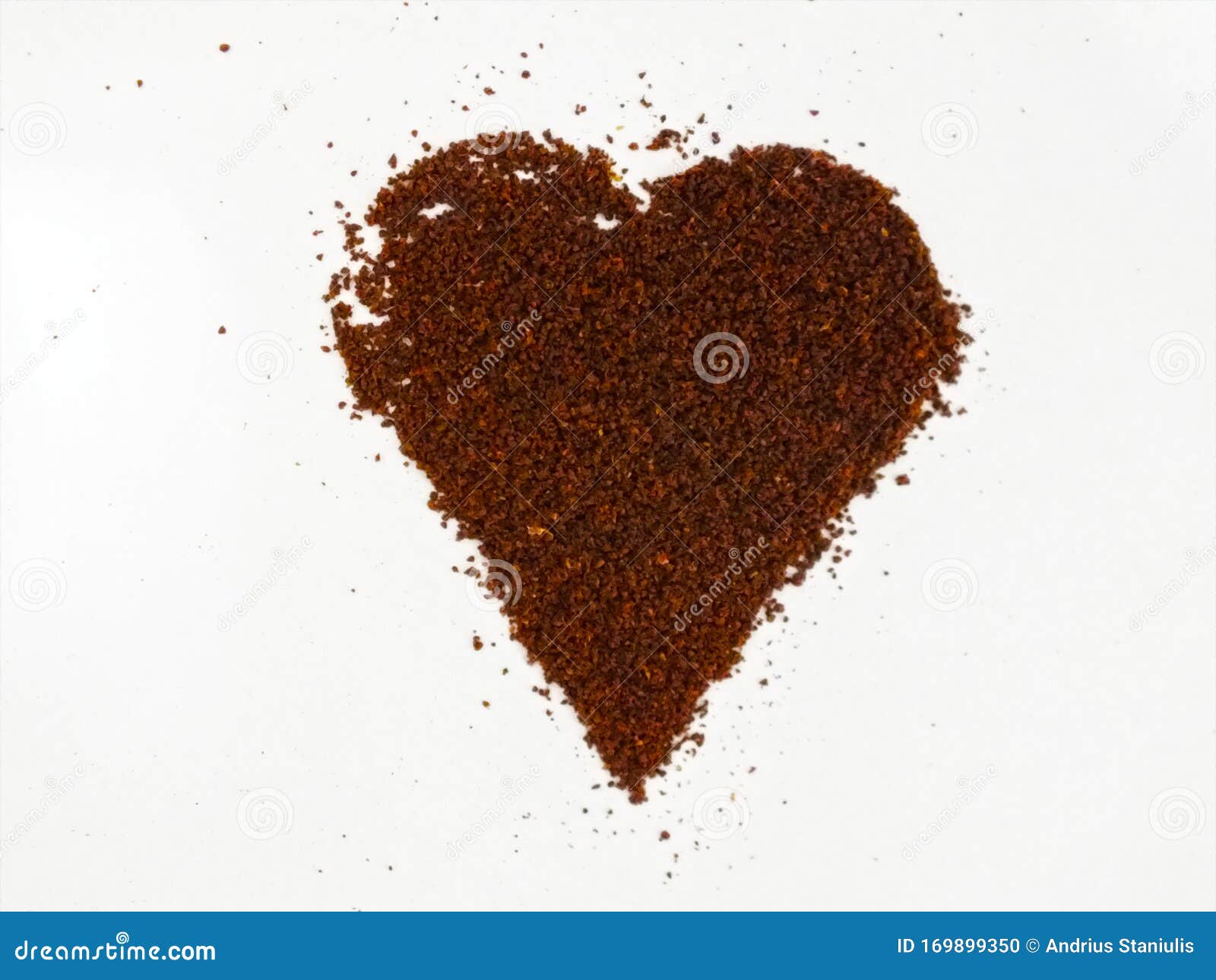 Coffee Heart Shape, Made from Ground Coffee. Stock Photo - Image of ...