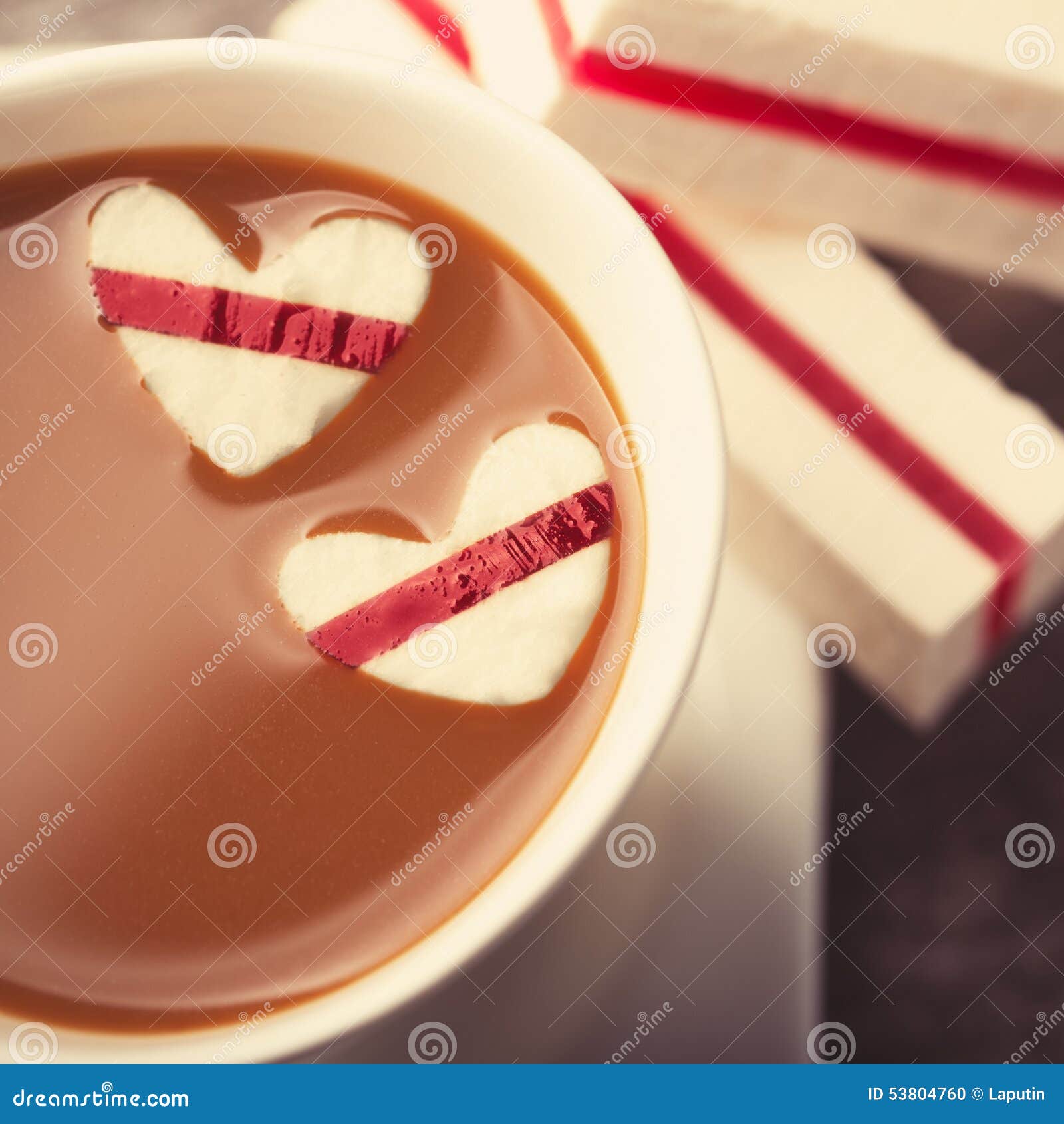 Coffee with hearts stock photo. Image of focus, food - 53804760