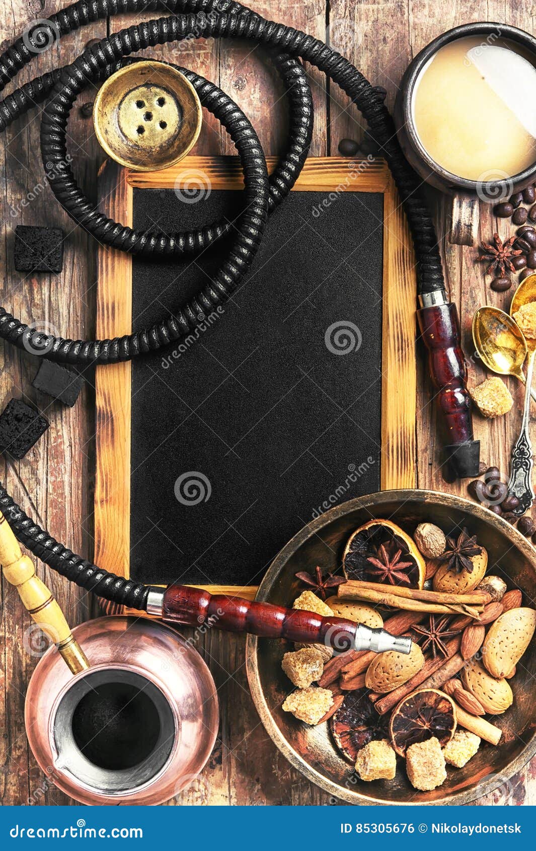 Coffee and hookah stock photo. Image of brown, mouthpiece - 85305676