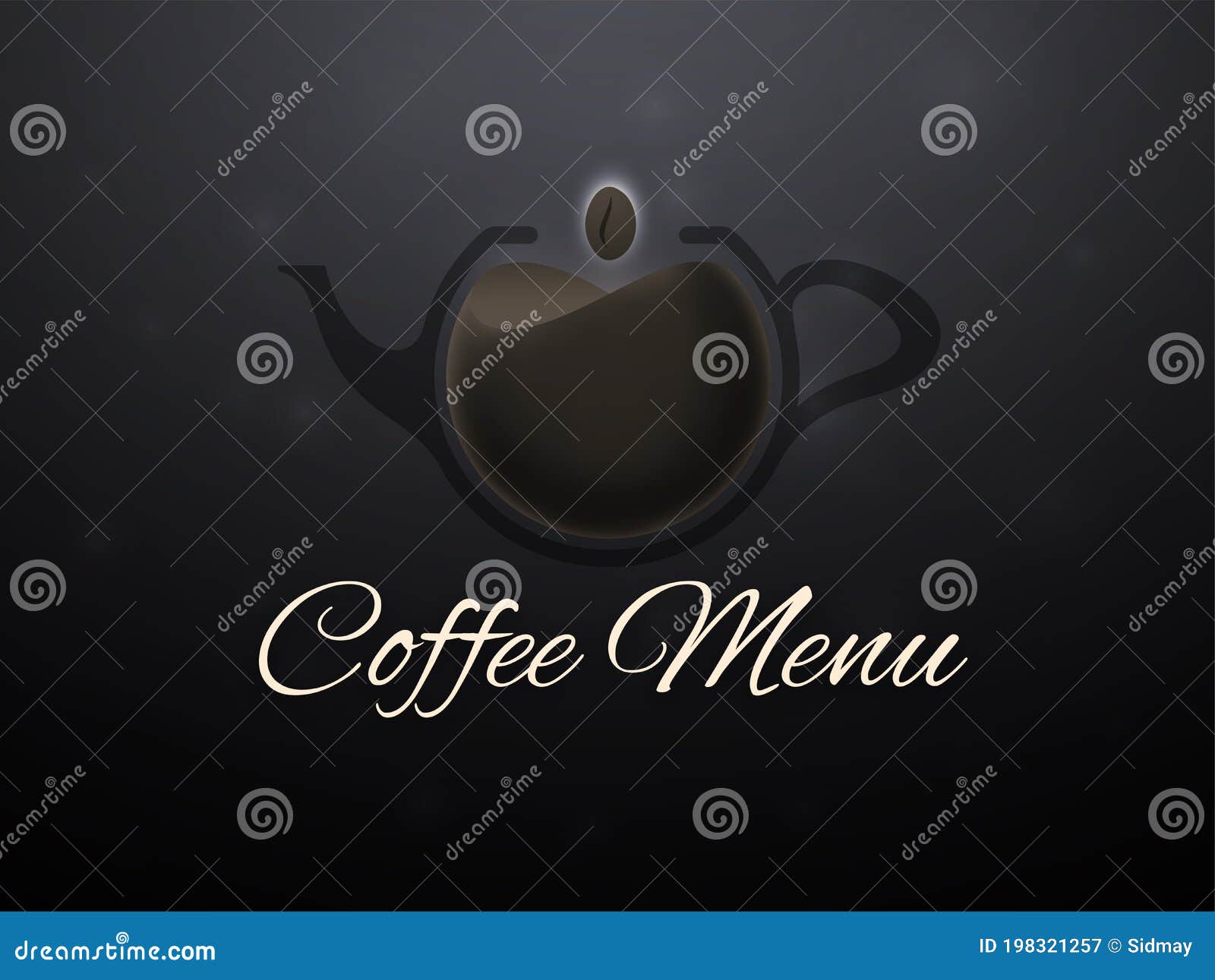 Coffee horizontal banner stock vector. Illustration of brochure - 198321257