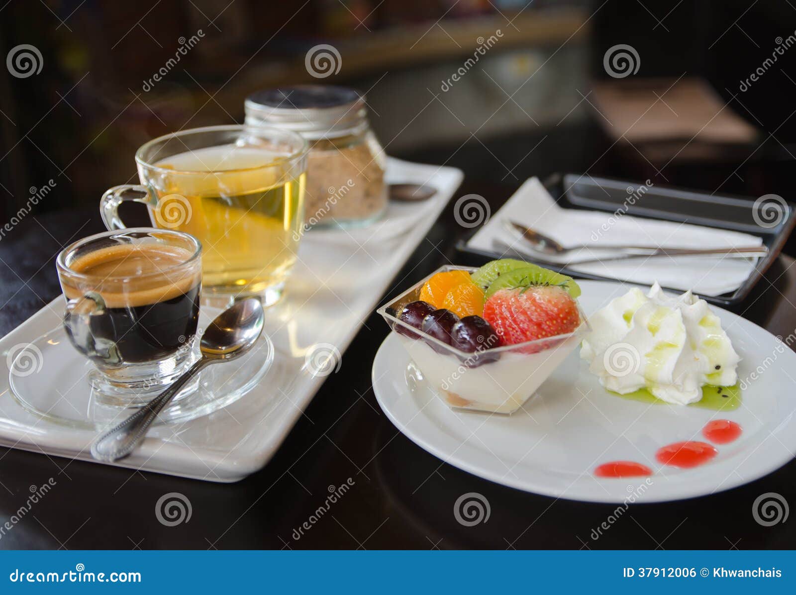 Coffee with hot tea stock photo. Image of java, roasted - 37912006