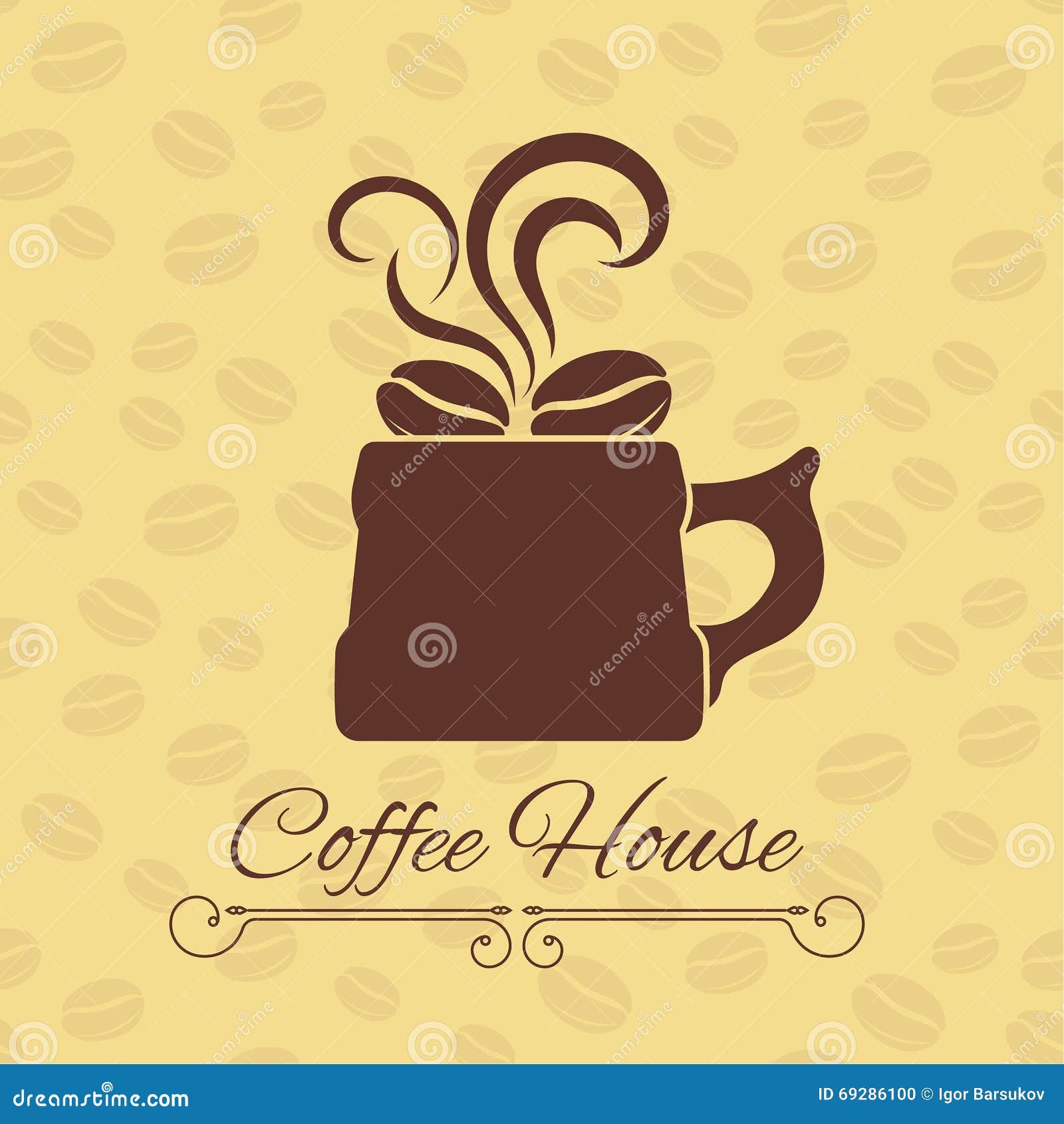 Coffee house concept stock vector. Illustration of food - 69286100