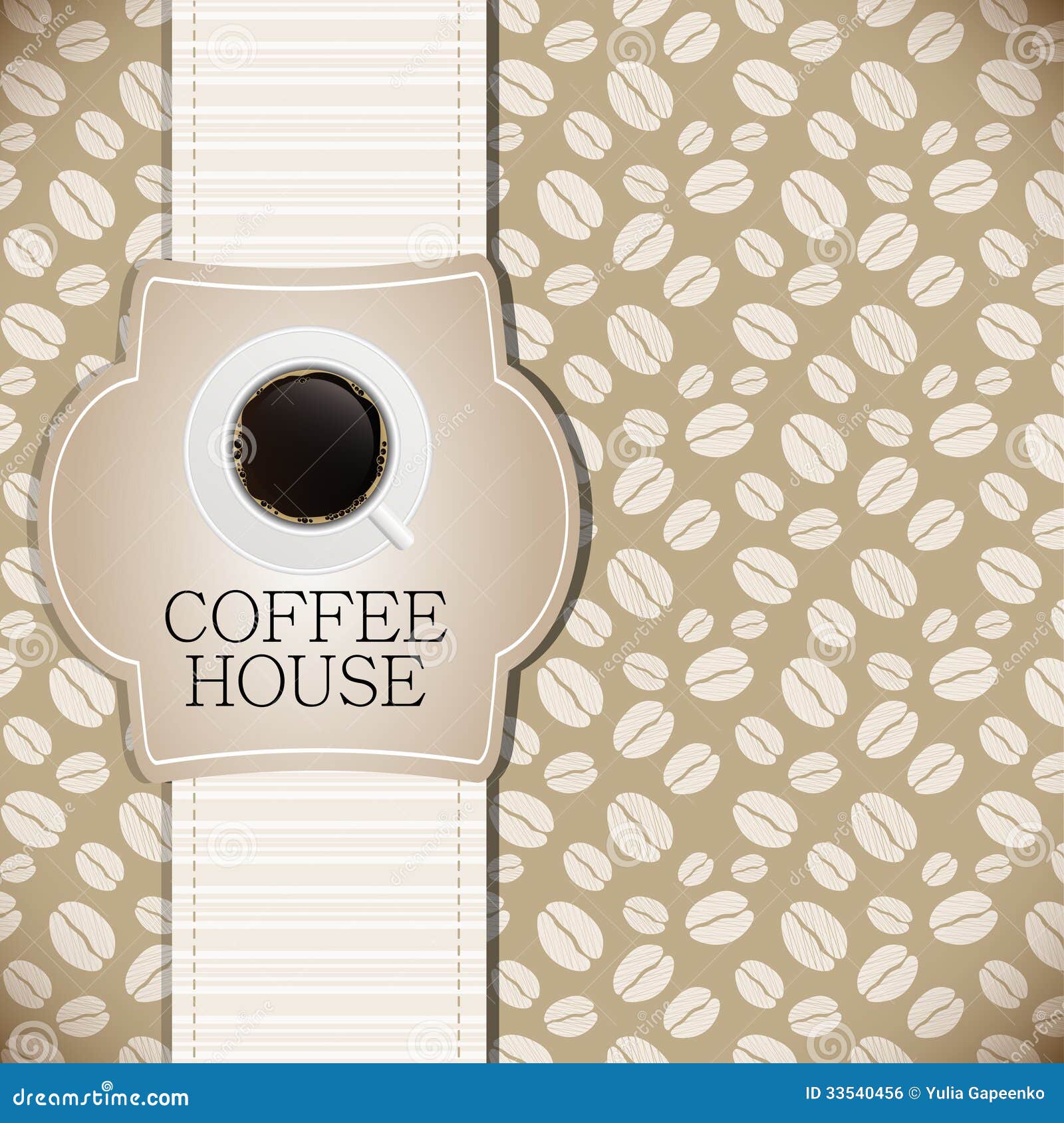 Coffee House Menu Template Vector Illustration Stock Vector ...