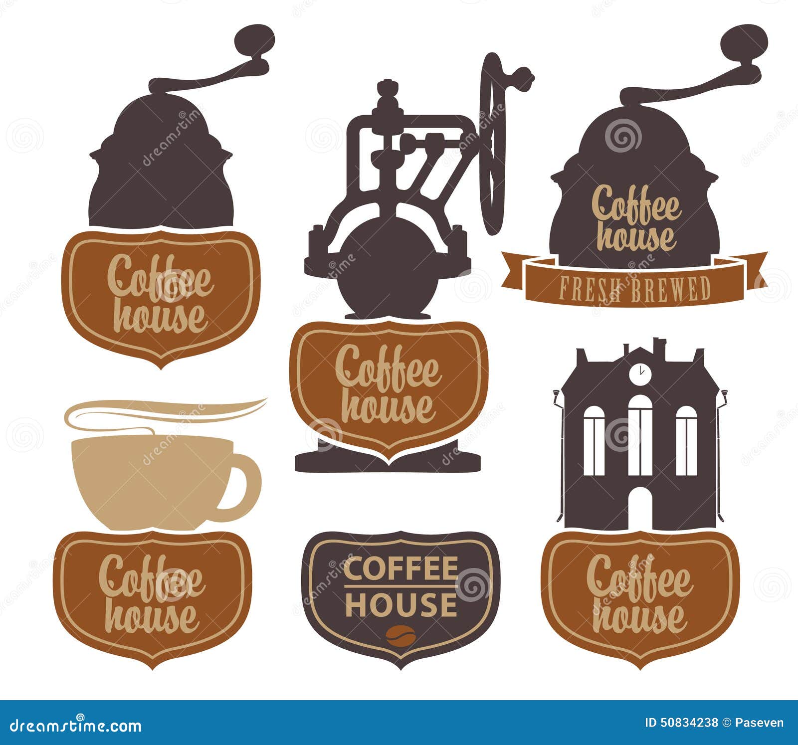 Coffee house stock vector. Illustration of break, chocolate - 50834238