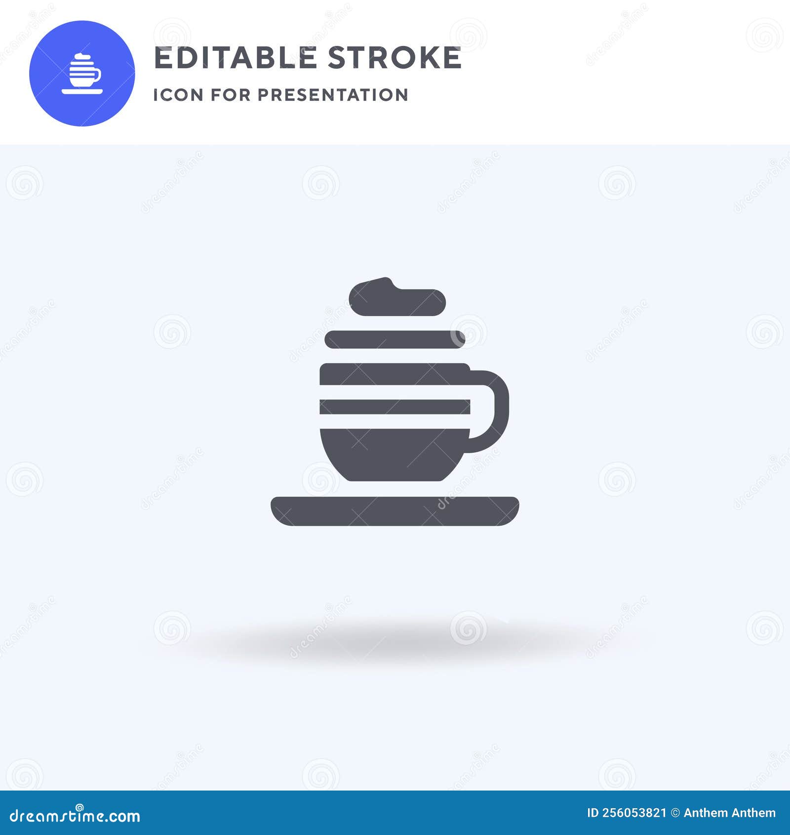 Coffee Icon Vector, Filled Flat Sign, Solid Pictogram Isolated on White ...