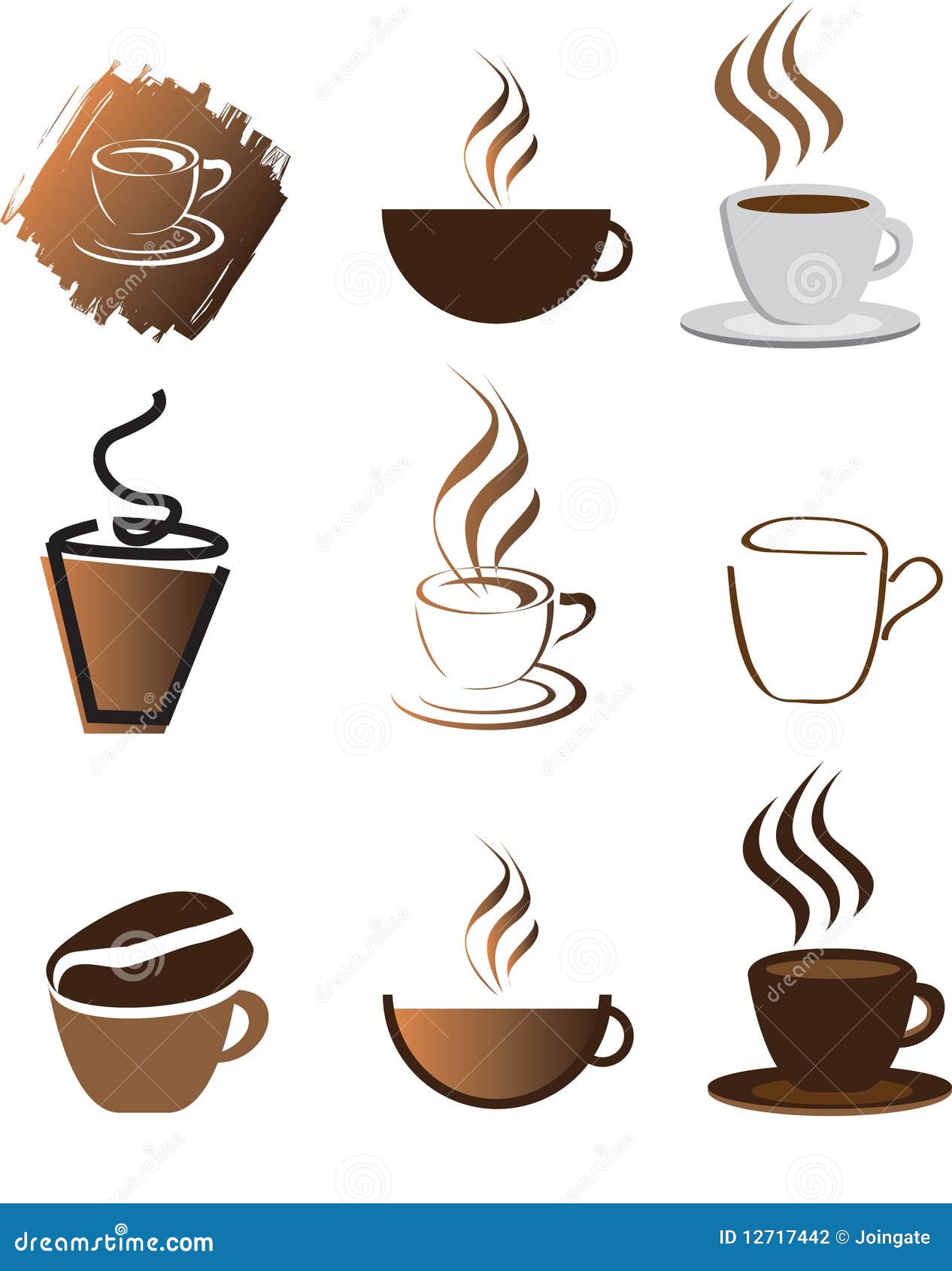 Coffee illustration set stock vector. Illustration of brew - 12717442