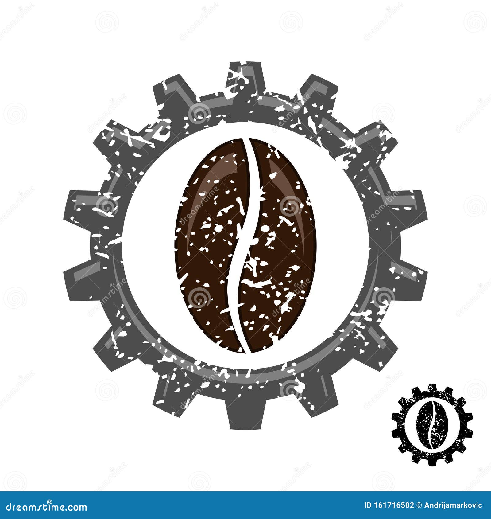 Coffee Industry Signs And Icons Cartoon Vector | CartoonDealer.com ...