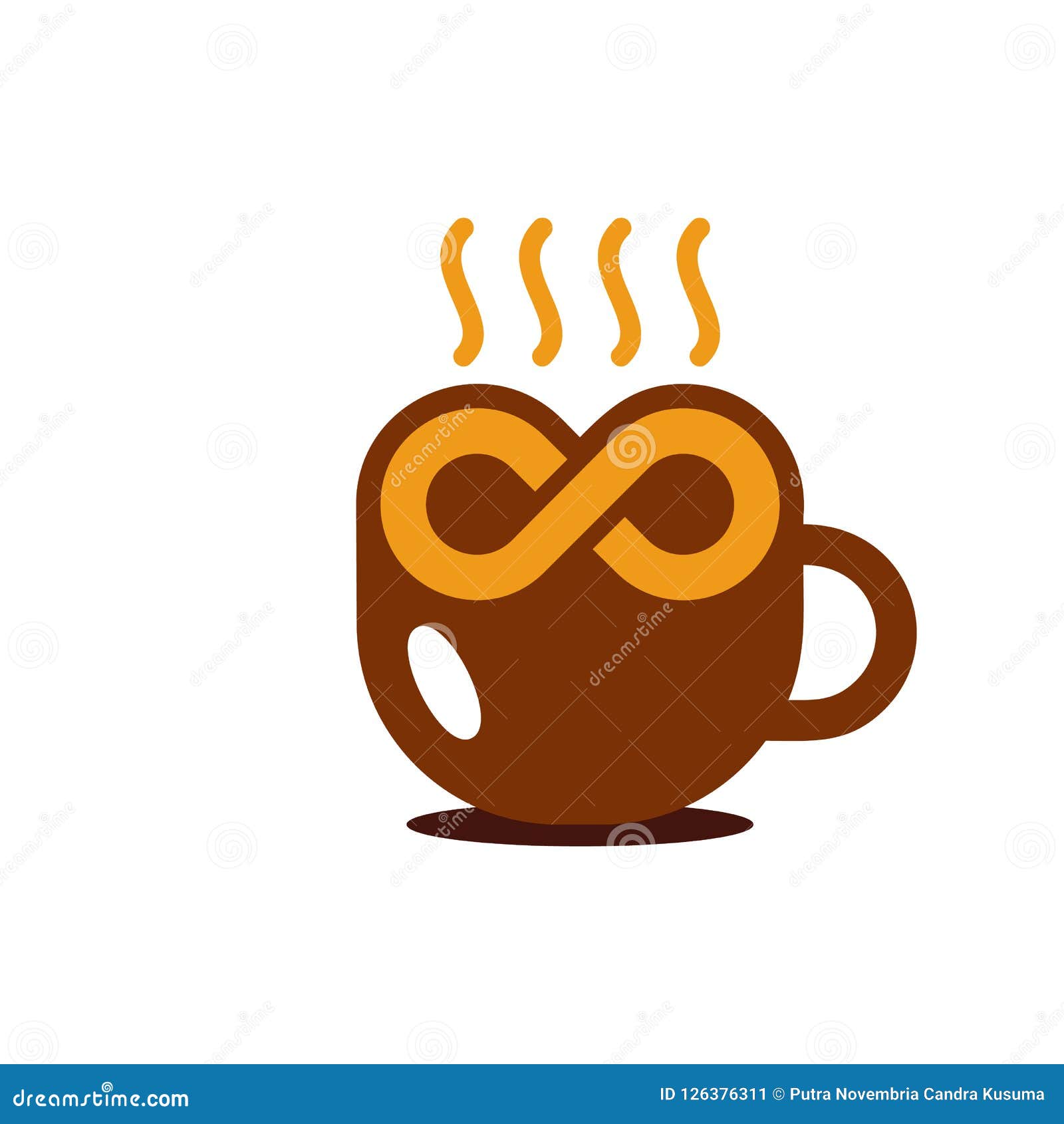 Coffee Infinity Logo Design, Coffeine Business Logos Vector, Modern ...