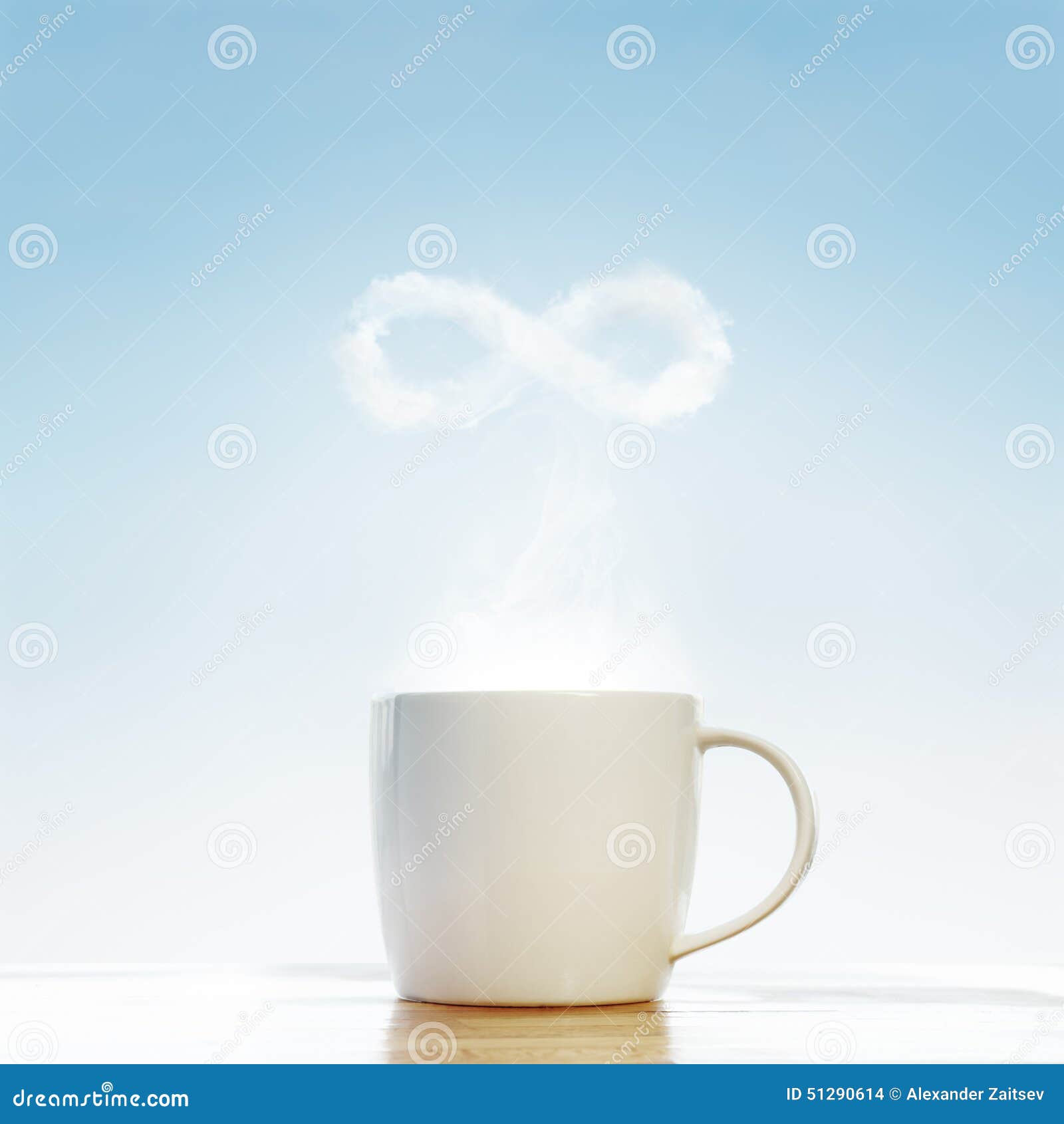 Coffee infinity symbol stock photo. Image of aroma, morning - 51290614