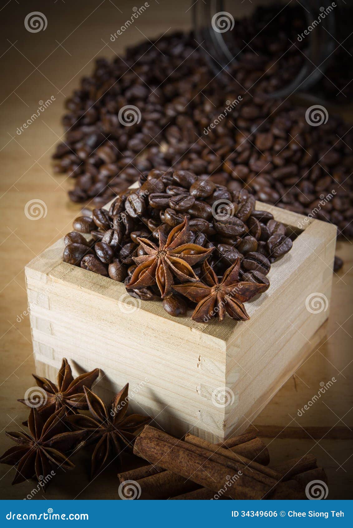 Coffee Ingredient stock photo. Image of closeup, dark - 34349606