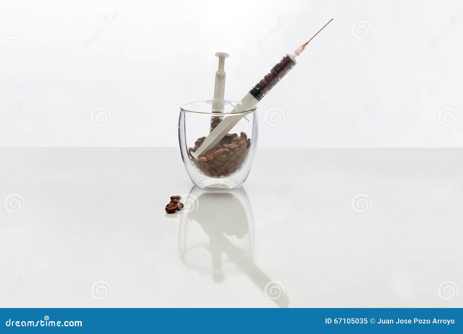 Coffee intravenous drug. stock image. Image of addictive - 67105035