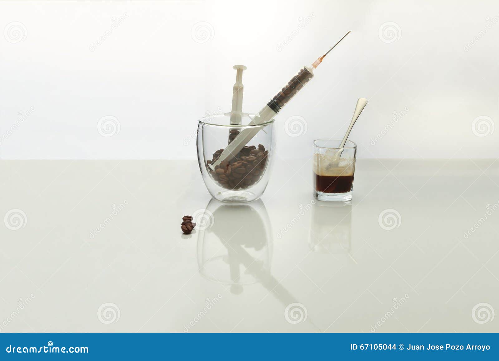 Coffee intravenous drug. stock photo. Image of inject - 67105044