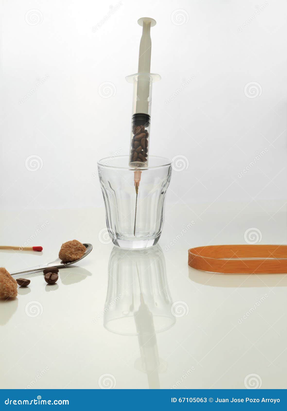 Coffee intravenous drug. stock image. Image of addictive - 67105063