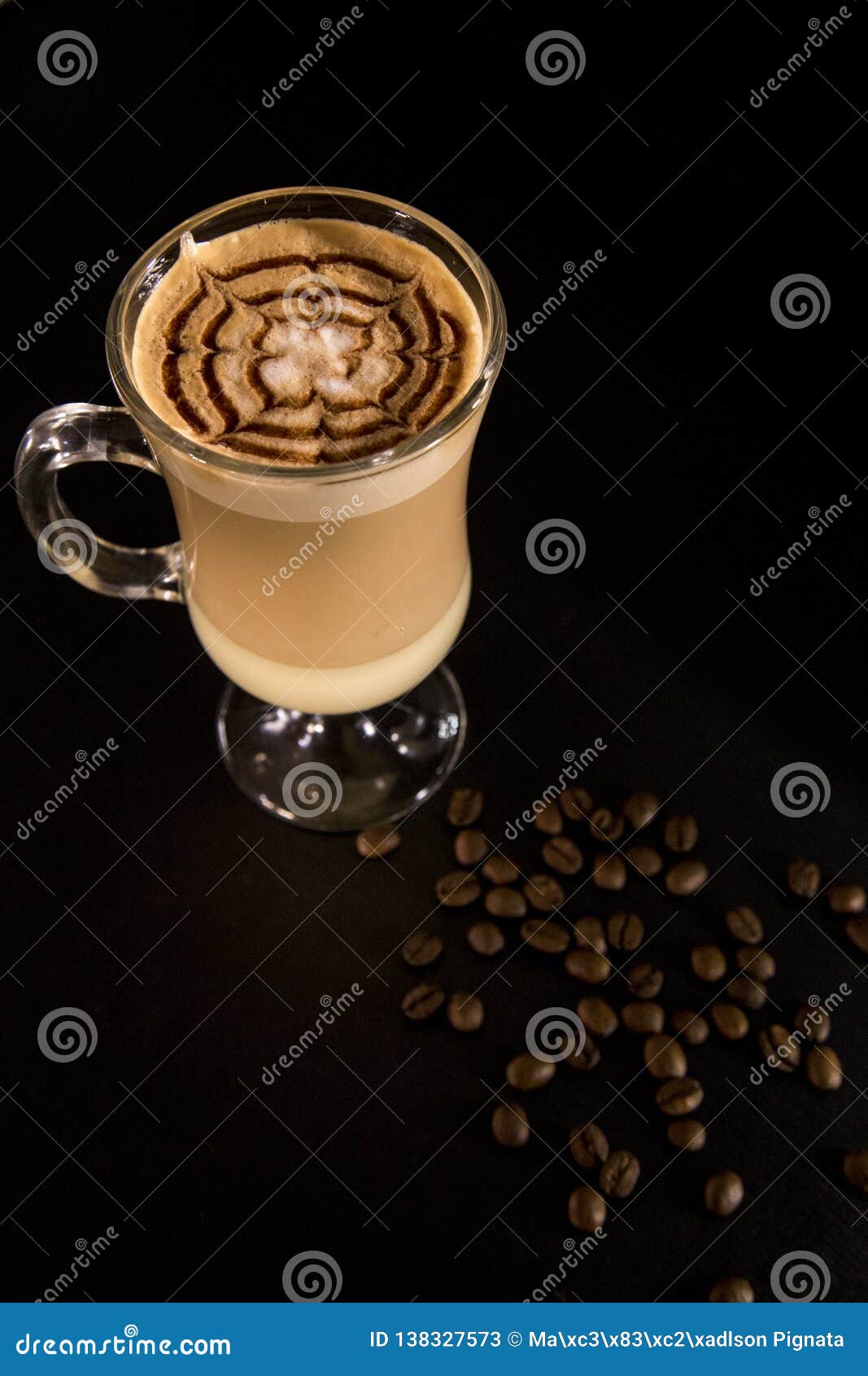 Coffee Isolated Close Concept Stock Image - Image of closeup, latte ...