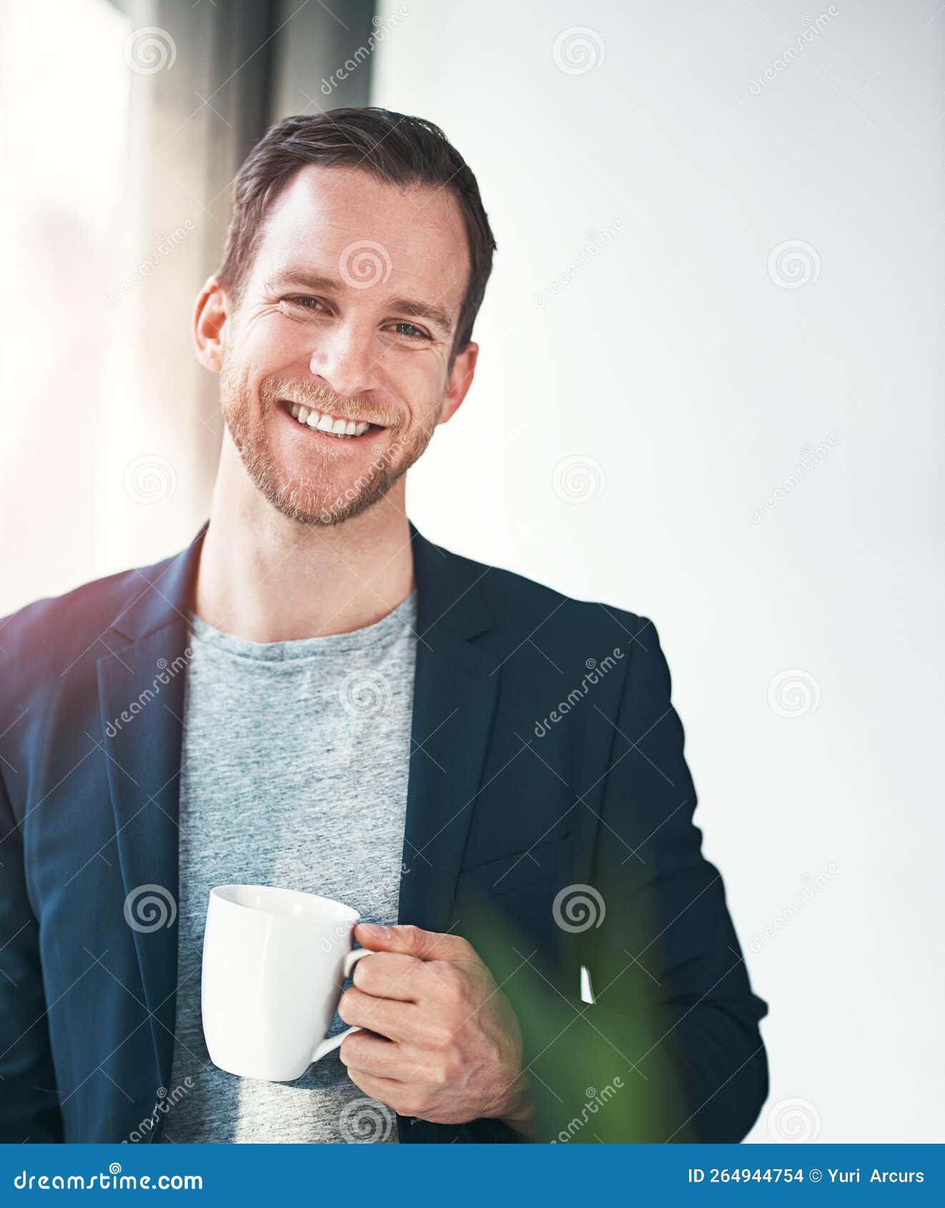 Coffee Keeps Me Going. Portrait of a Successful Businessman Drinking a ...