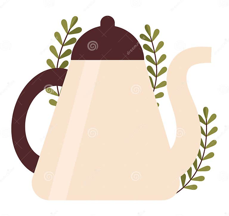 Coffee kettle design stock vector. Illustration of beverage - 253302112