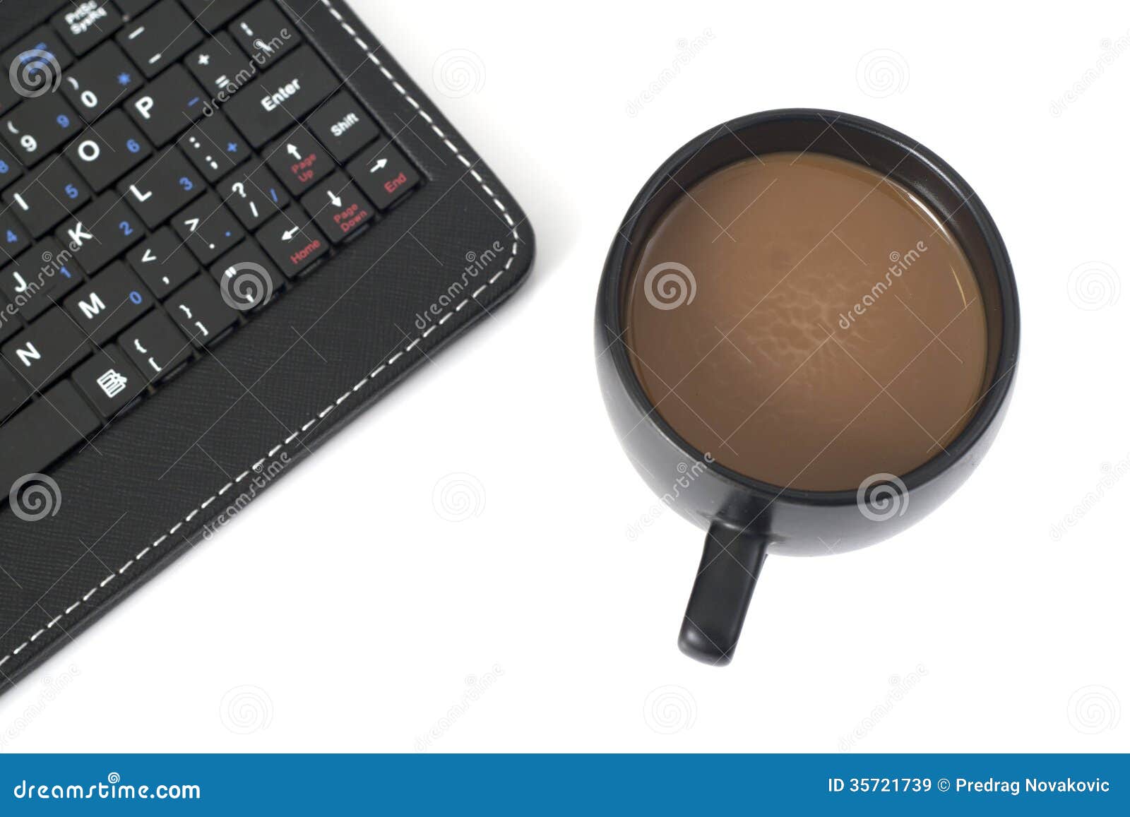 Coffee and keyboard stock image. Image of book, drink - 35721739