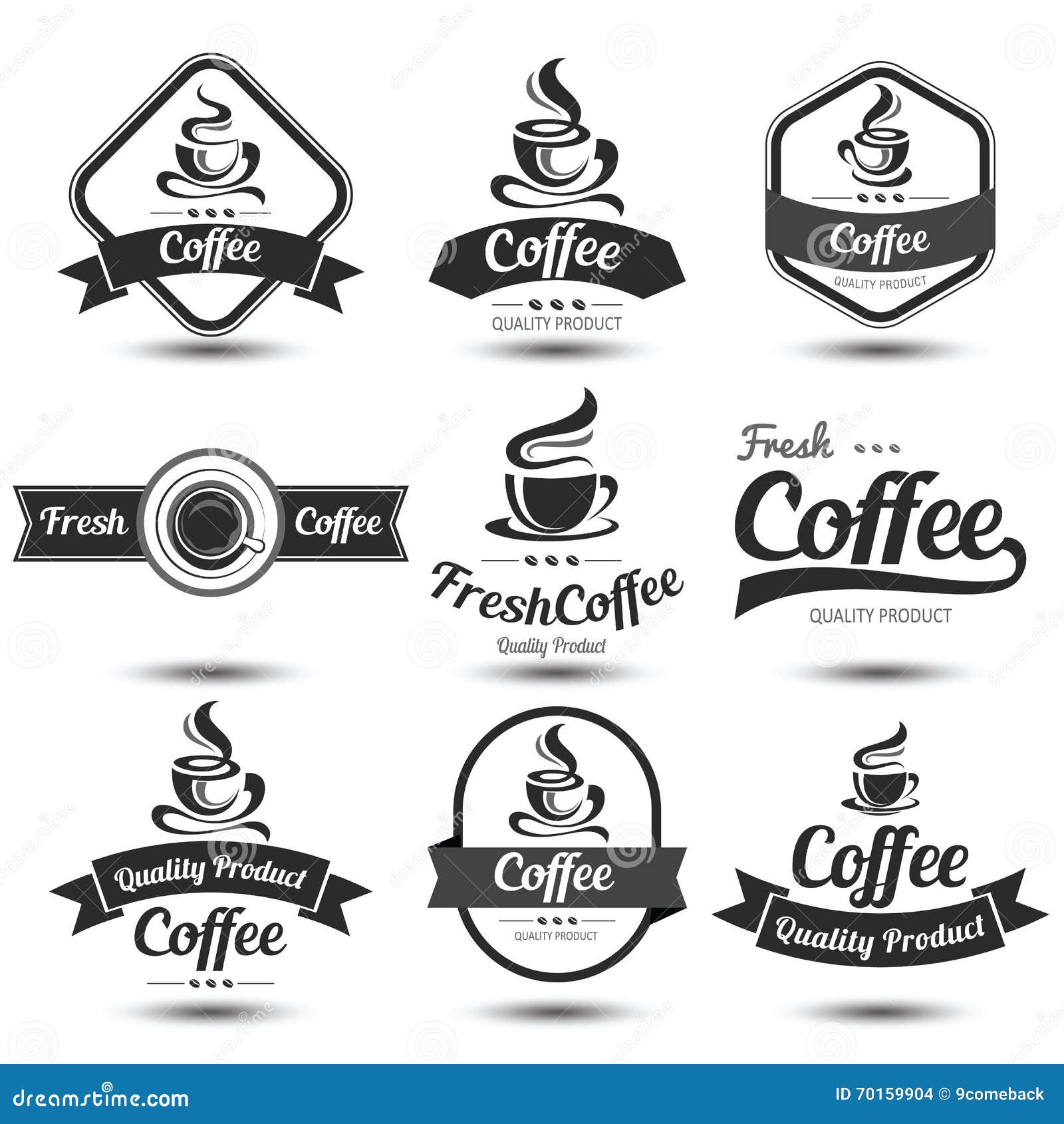 Coffee label stock vector. Illustration of decorative - 70159904